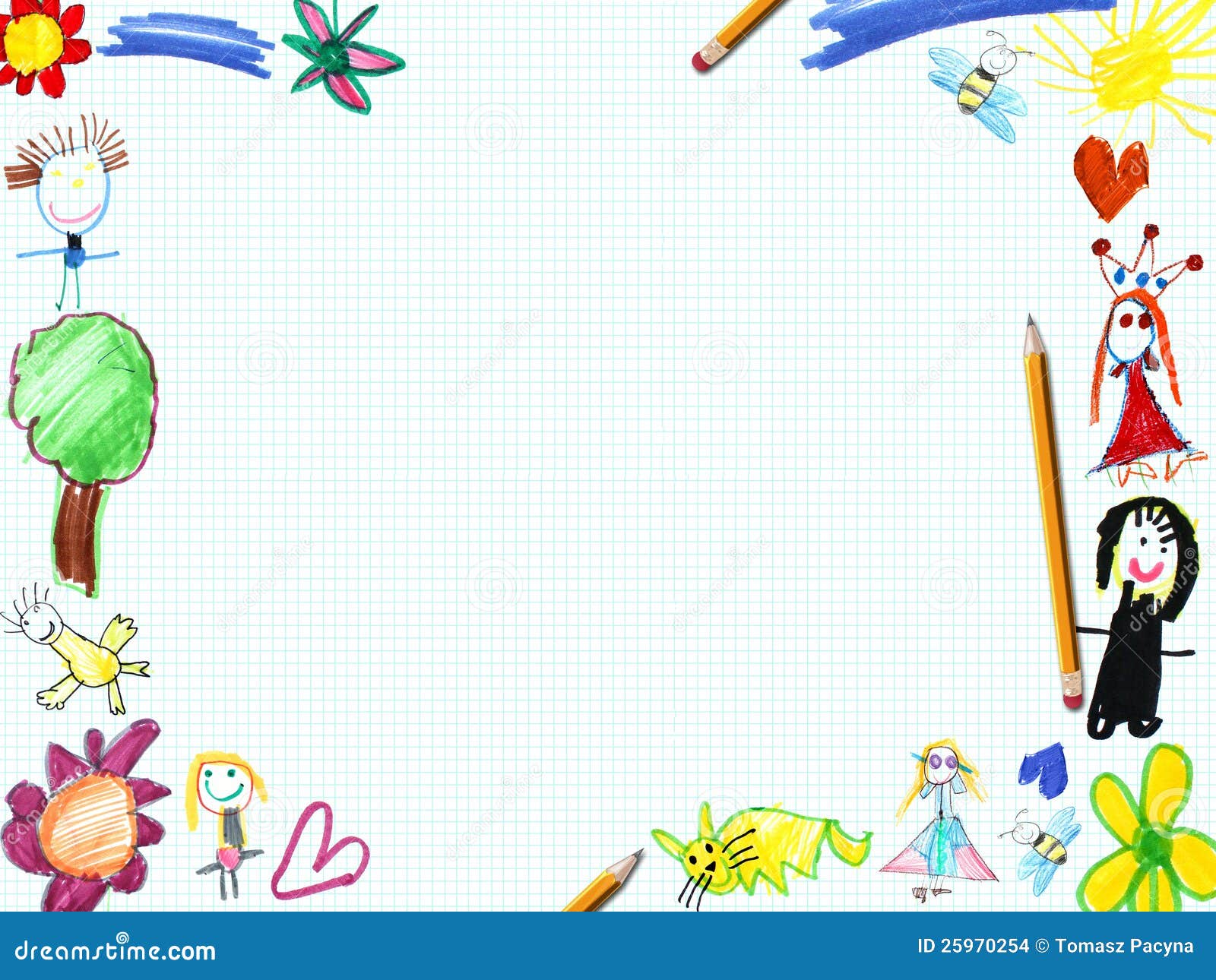 Child greeting card frame stock illustration. Illustration of frame ...