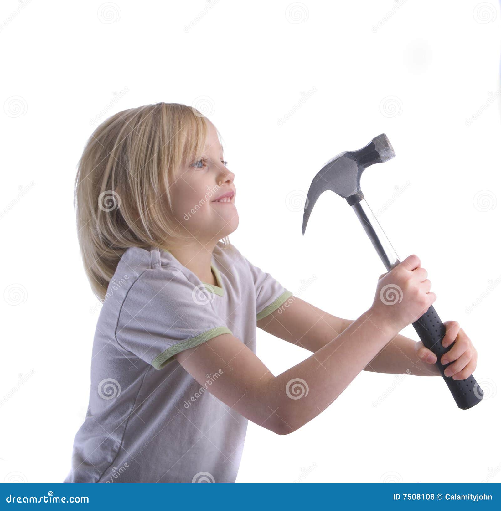 Child Hammering stock photo. Image of tool, hammer, build - 7508108