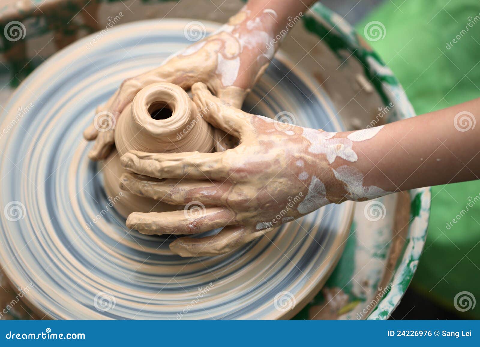Child hand do ceramics stock photo. Image of detail, asia - 24226976
