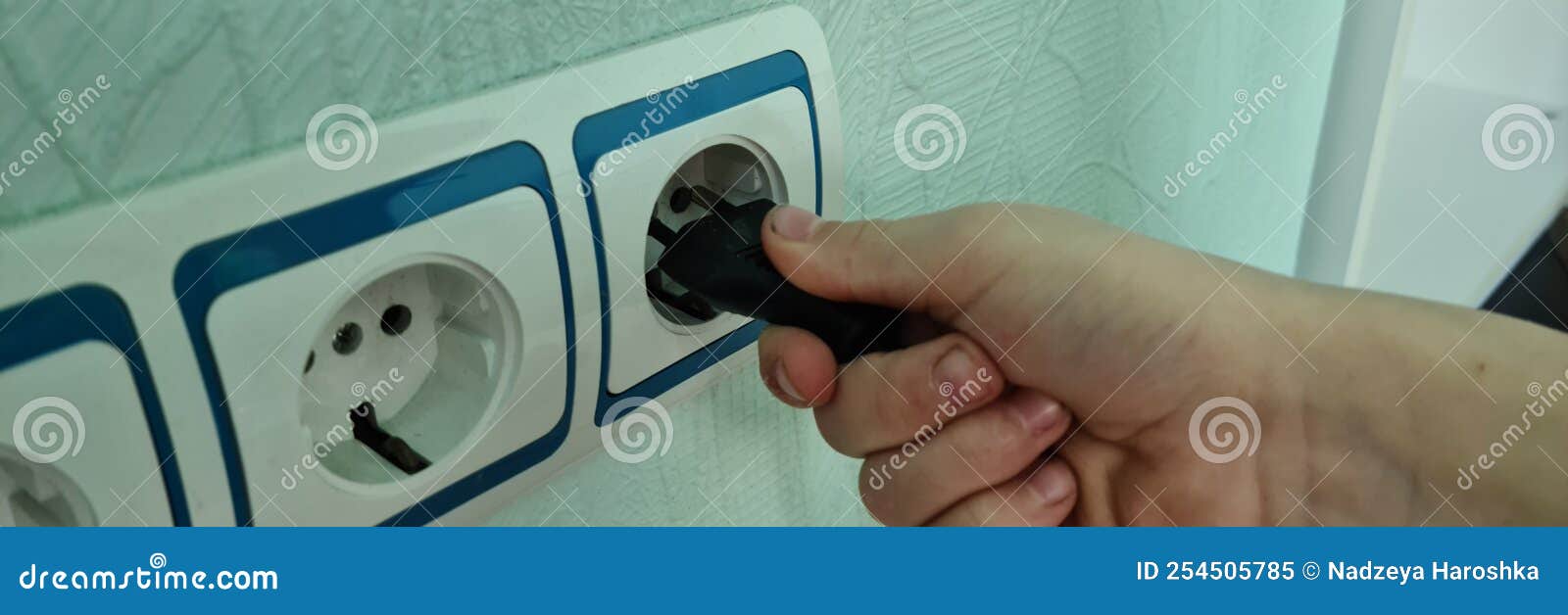 Child Hand Inserts Power Cord into Socket Stock Image - Image of finger ...
