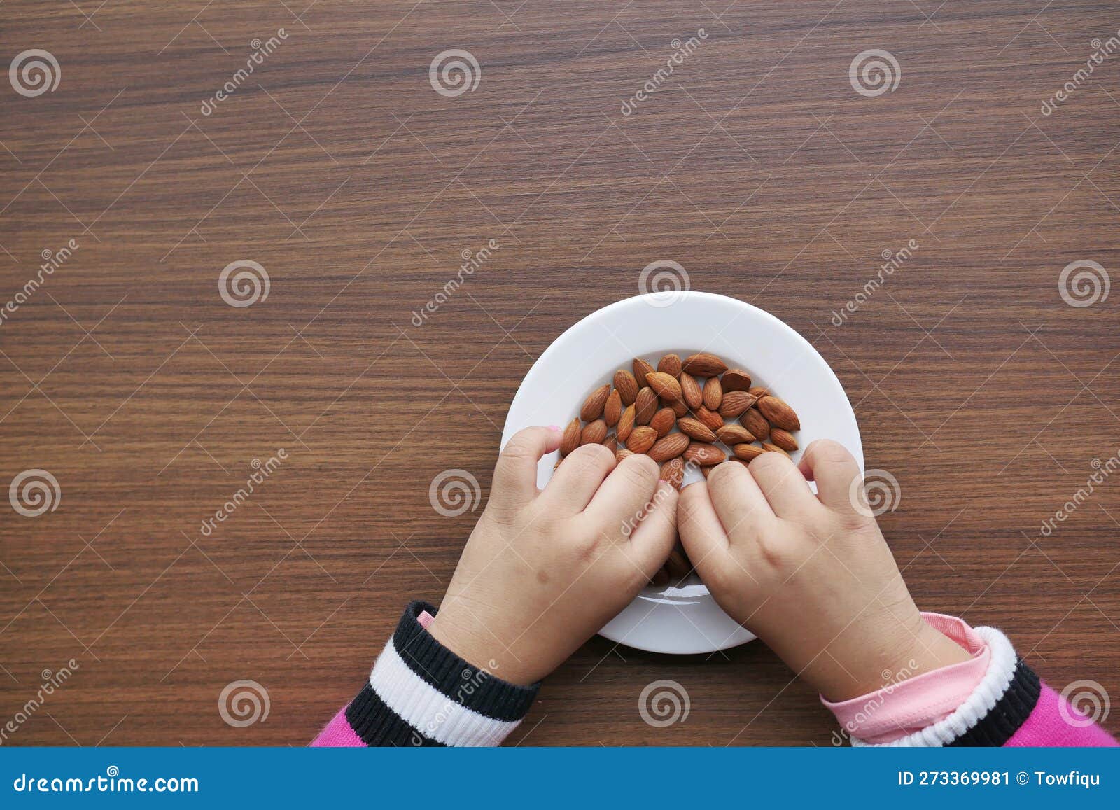 Child Hand Pick Almond Nuts Stock Image - Image of giving, fresh: 273369981