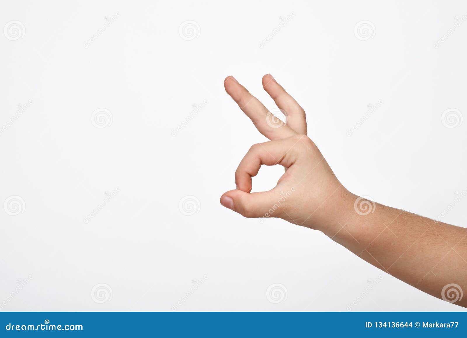 Child Hand Shows the Ok Sign Stock Photo - Image of positive, agreement ...