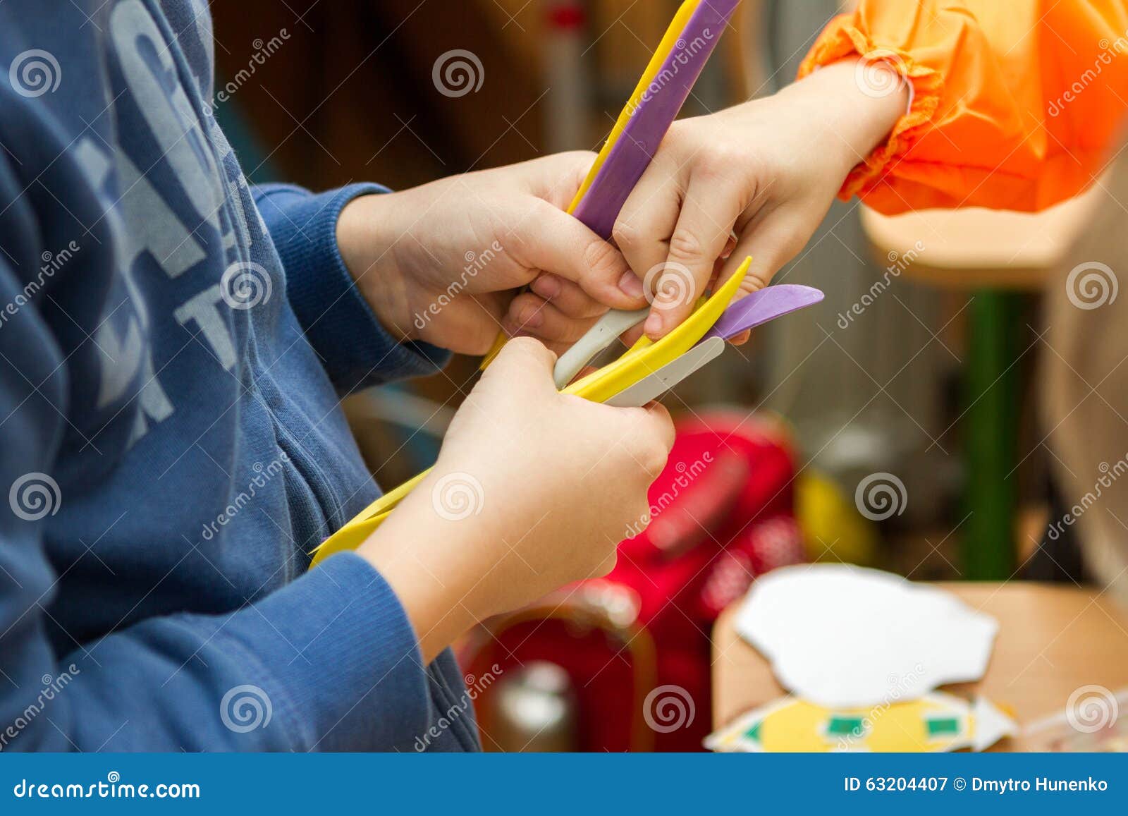 Child handing out stacks. stock image. Image of knowledge - 63204407