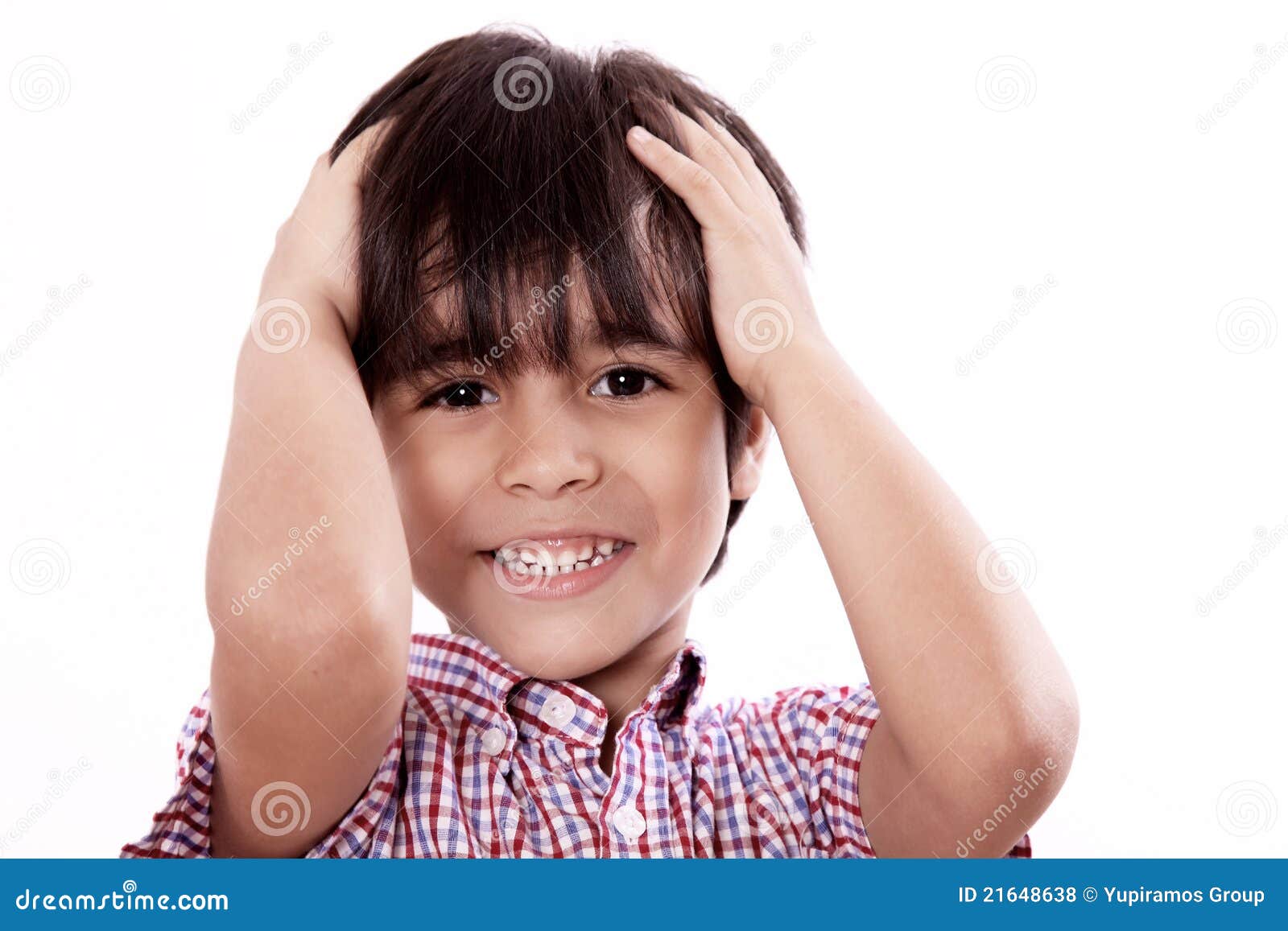 Child With Hands On Head Royalty Free Stock Photos - Image: 21648638