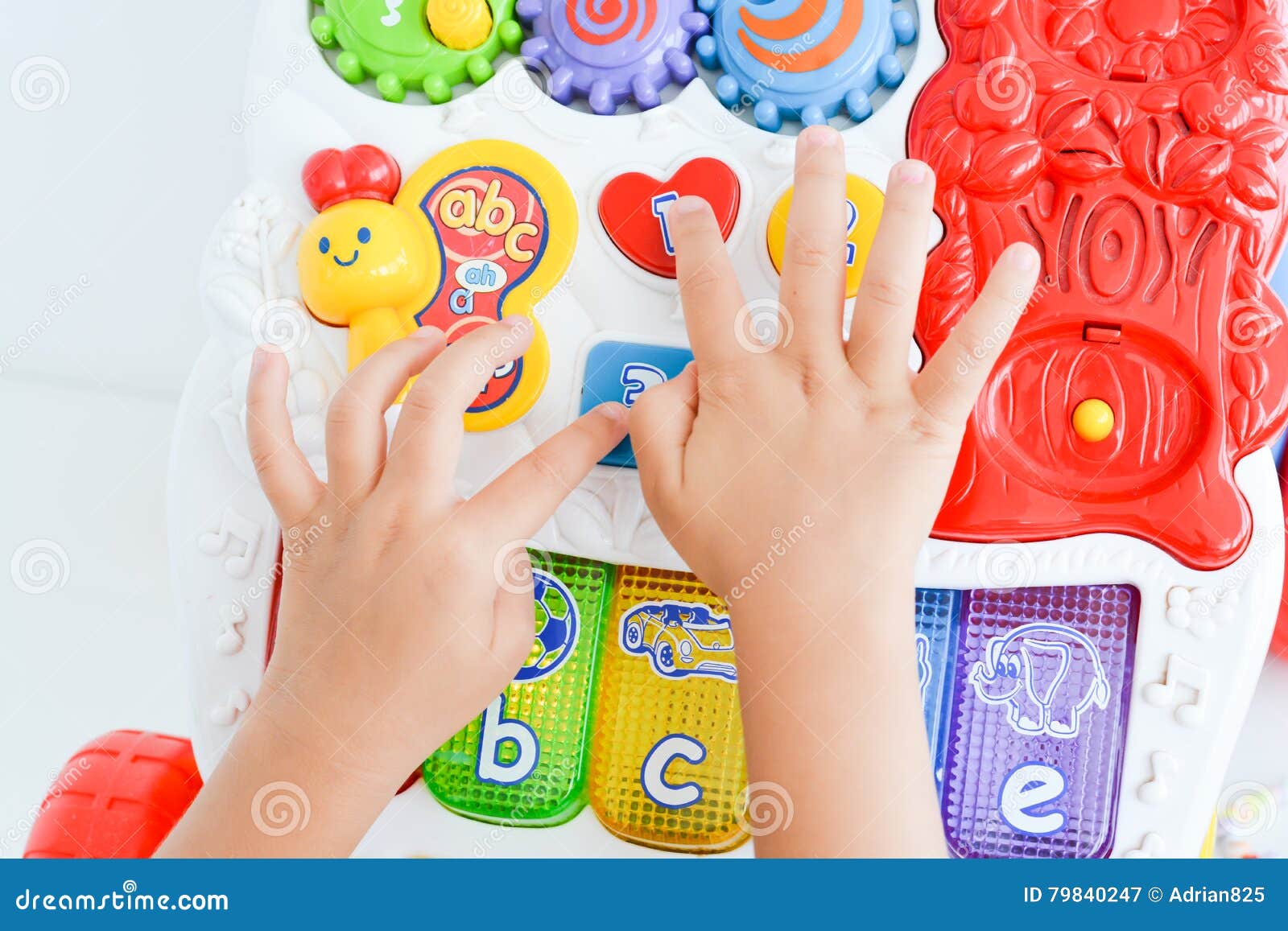 Child Hands on Learning Toy Suggesting Early Education Stock Image ...