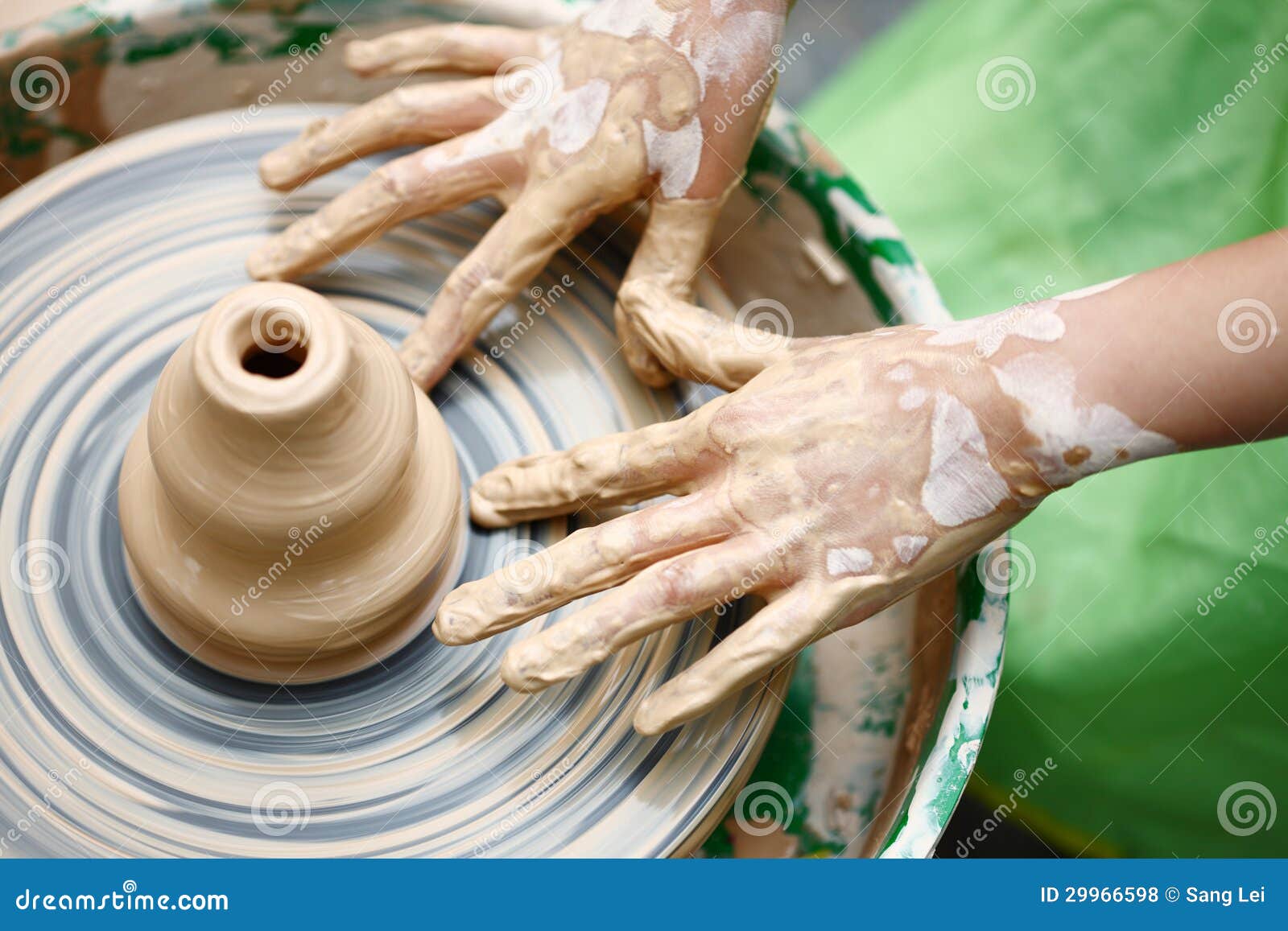 Child hands making pottery stock photo. Image of pottery - 29966598