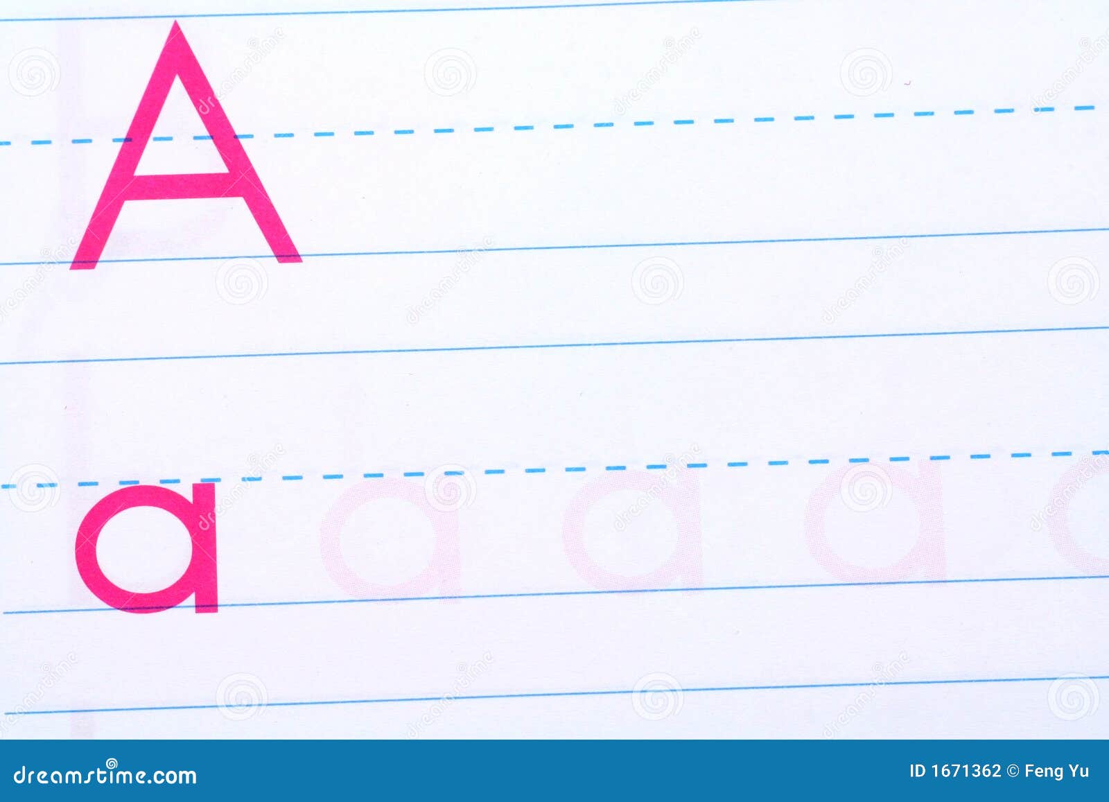 Child Handwriting Practice Book Stock Photo - Image of school, homework ...