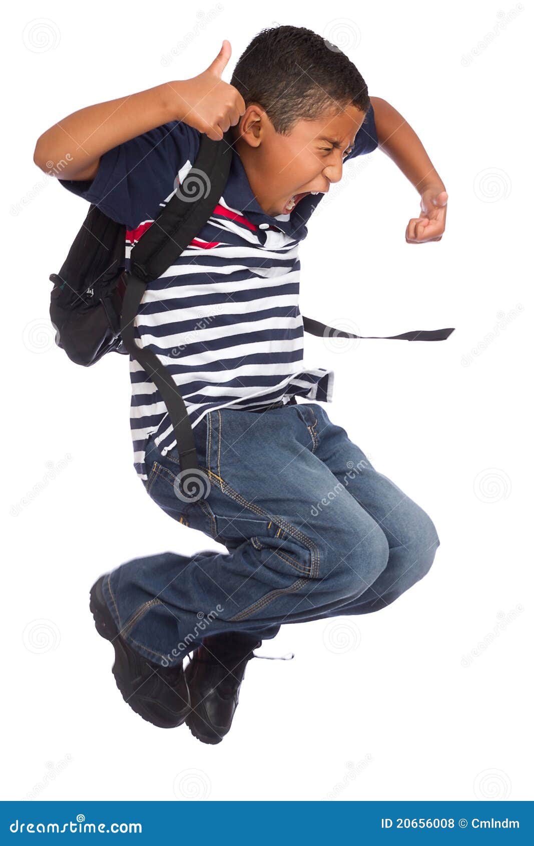 Child Happy because is Back To School Time Stock Photo - Image of ...