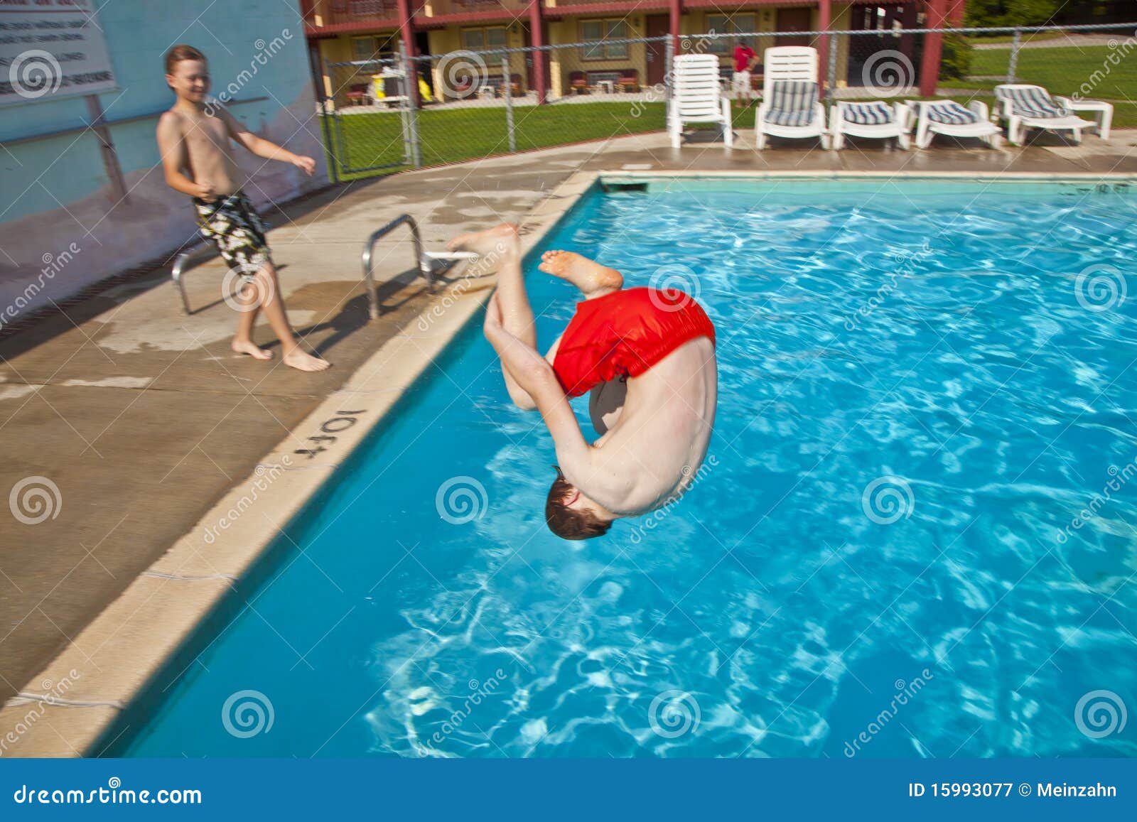 Child has fun in the pool stock image. Image of outer - 15993077