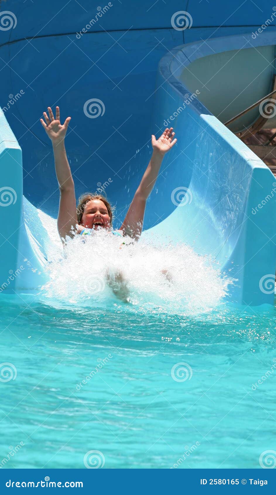The child has fun in pool stock image. Image of action - 2580165