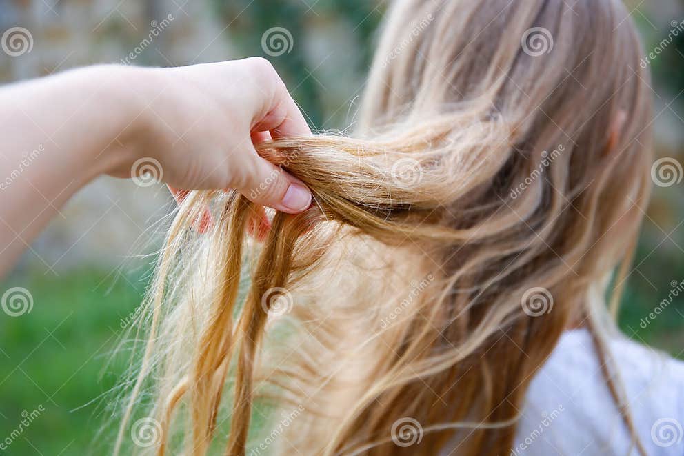 The Child Has Uncombed Hair Stock Image - Image of hairy, childhood ...