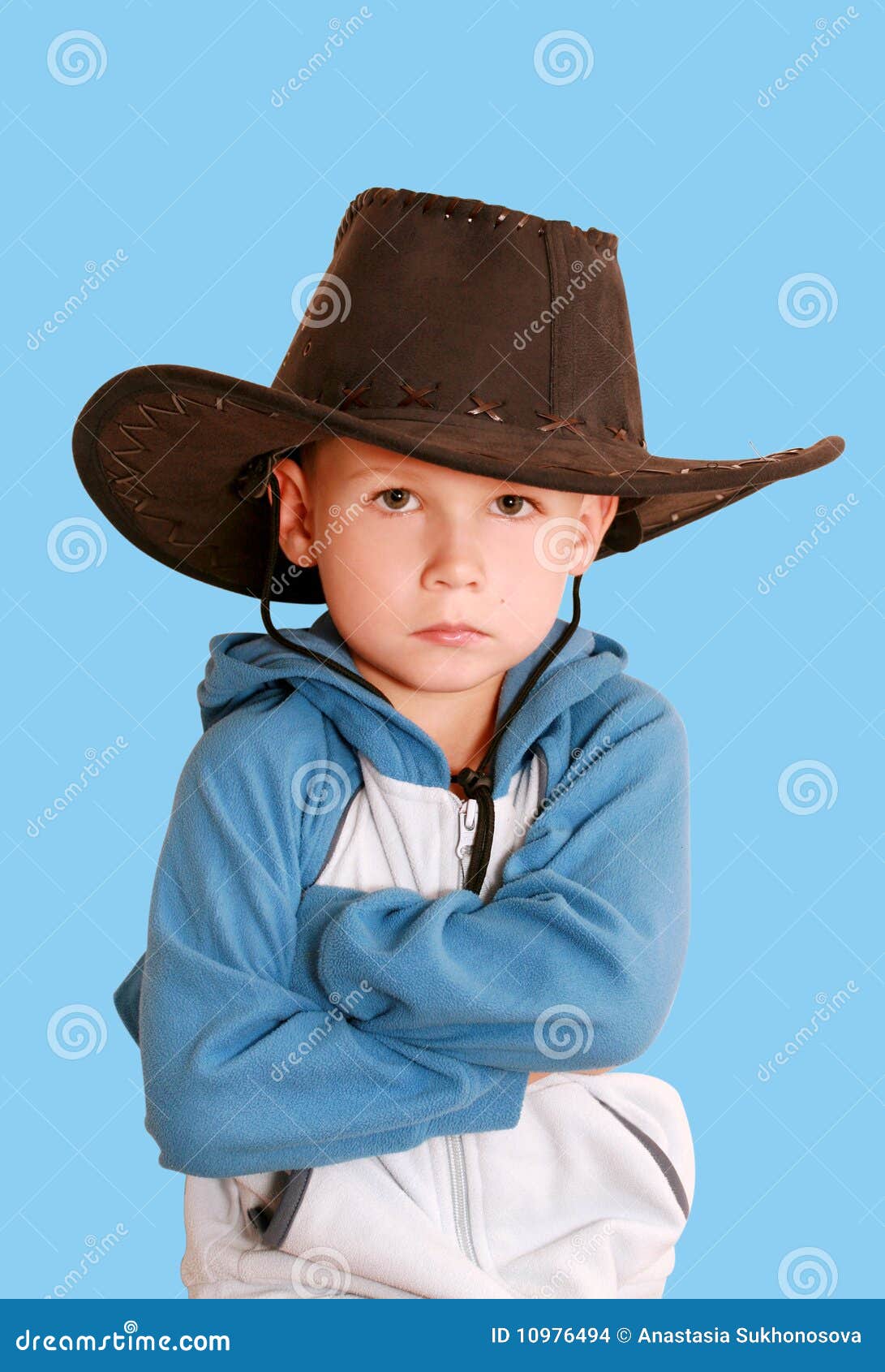 Child in a hat stock photo. Image of little, injury, boys - 10976494
