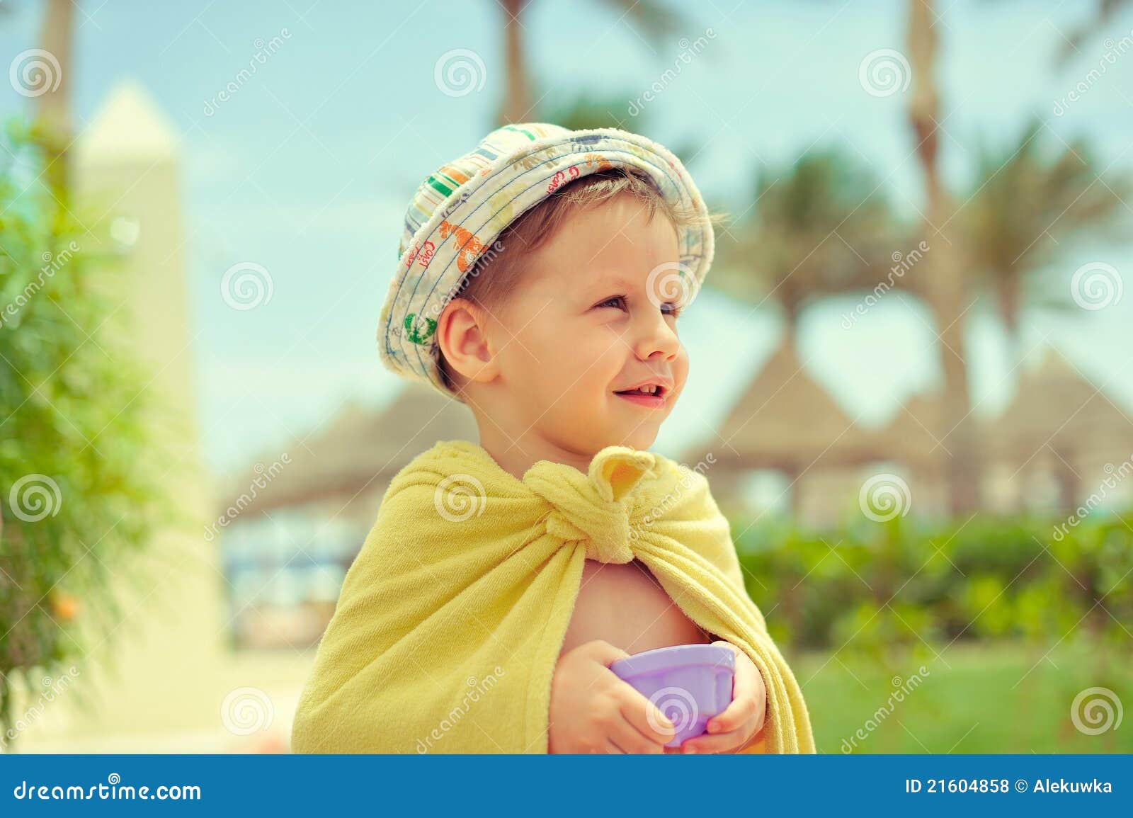The child in a hat stock photo. Image of caucasian, sunny - 21604858