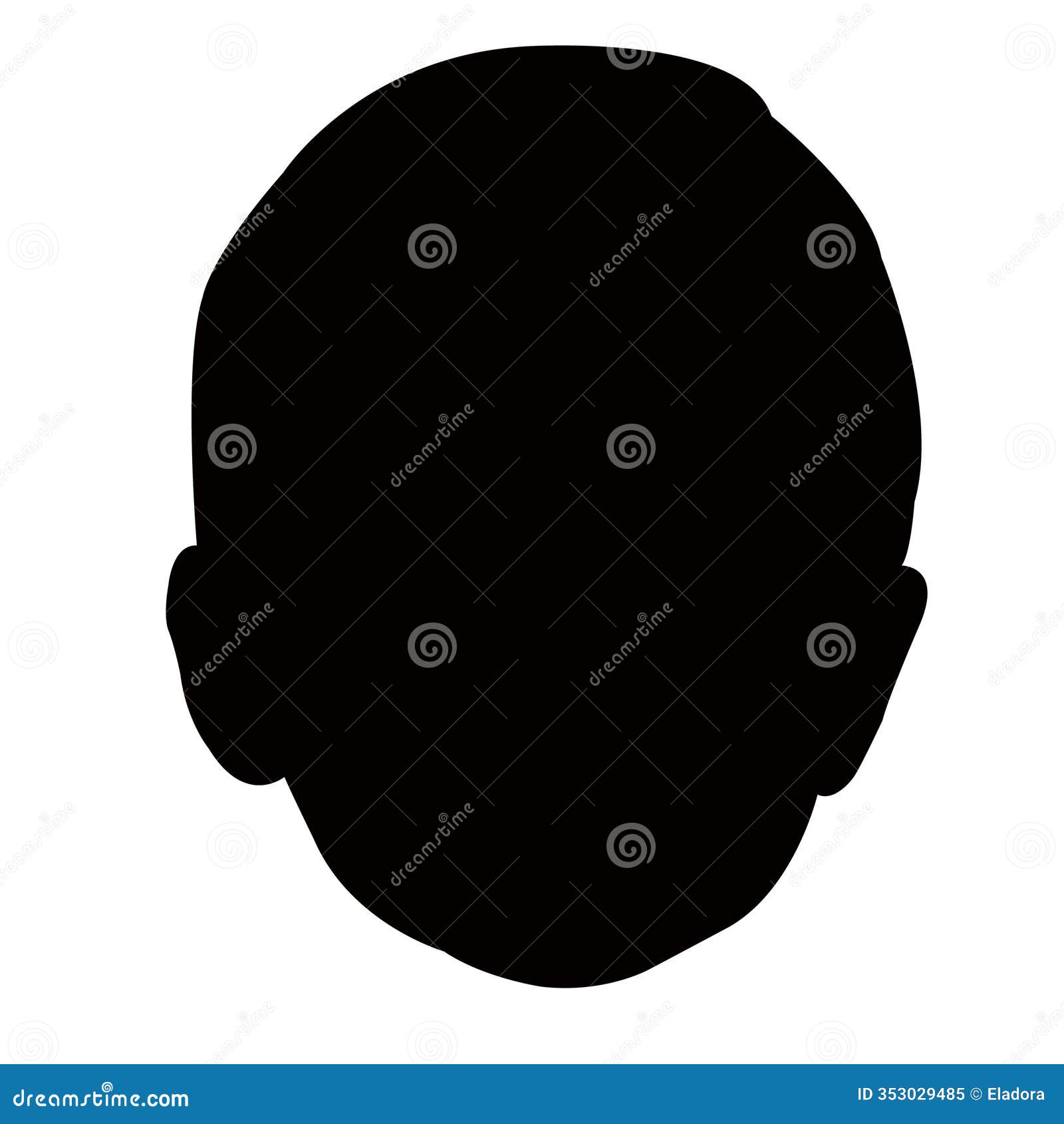 A Child Head Silhouette Vector Stock Illustration - Illustration of ...