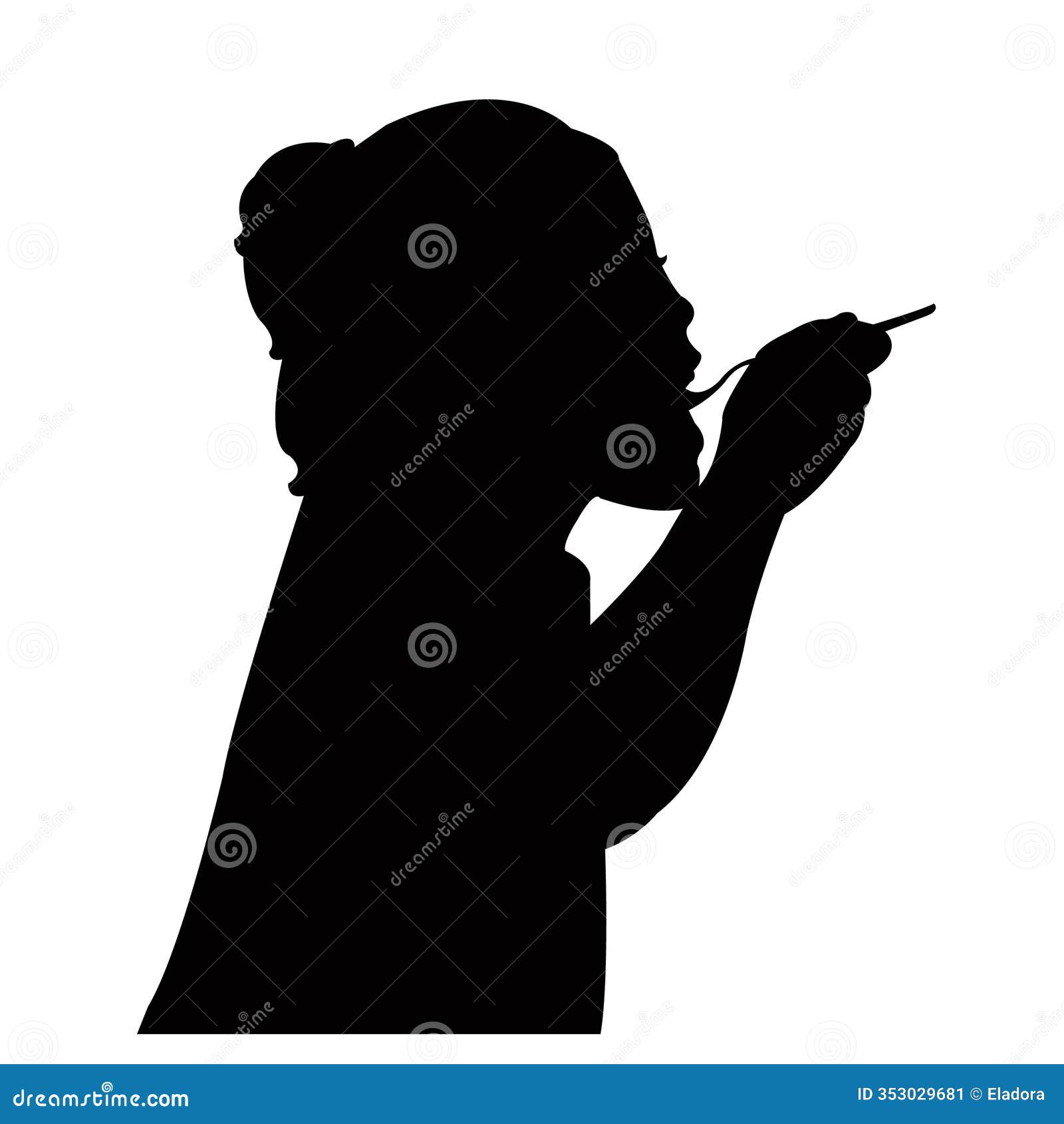 A Child Head Silhouette Vector Stock Vector - Illustration of outline ...