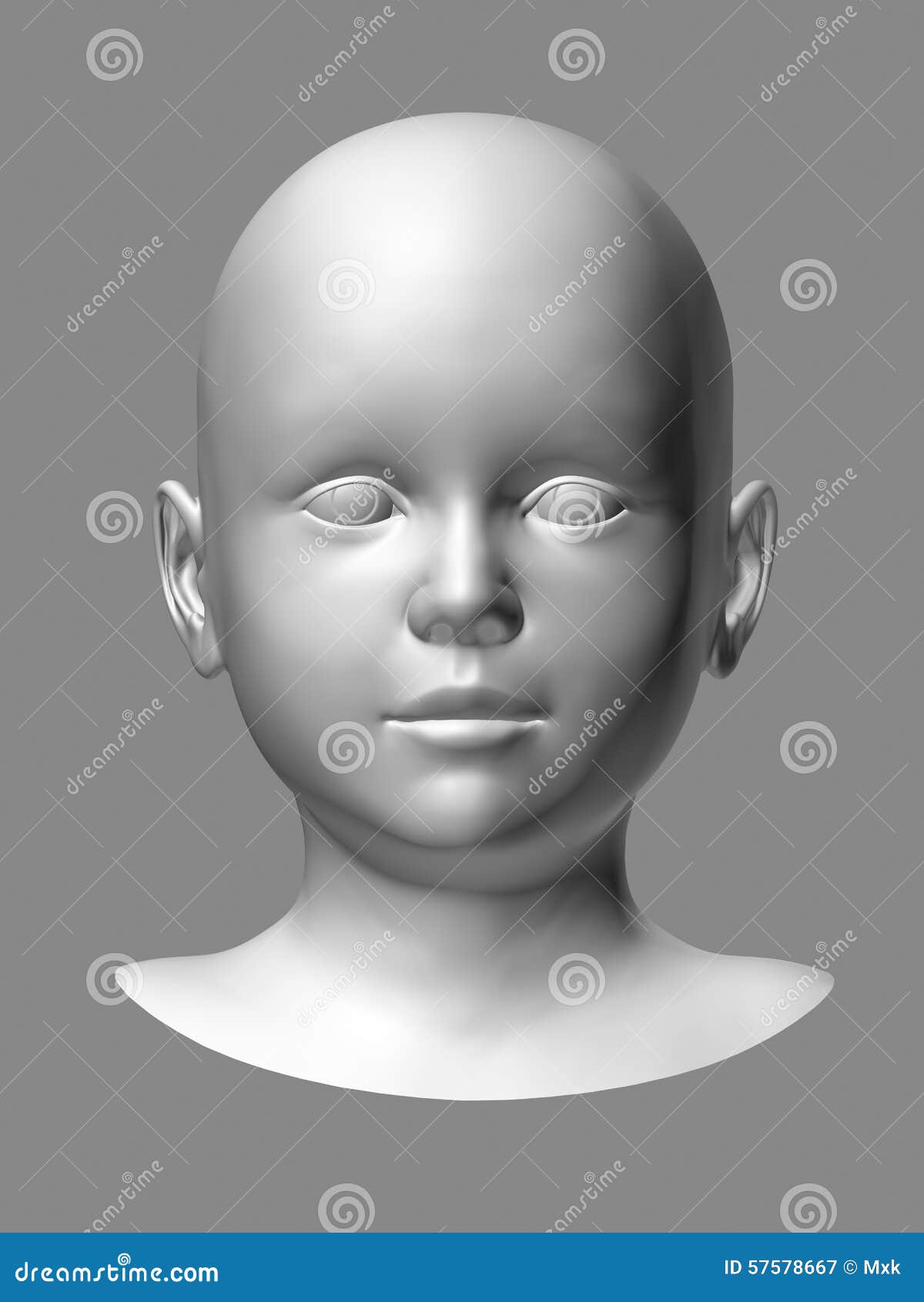 Child head stock illustration. Illustration of human - 57578667