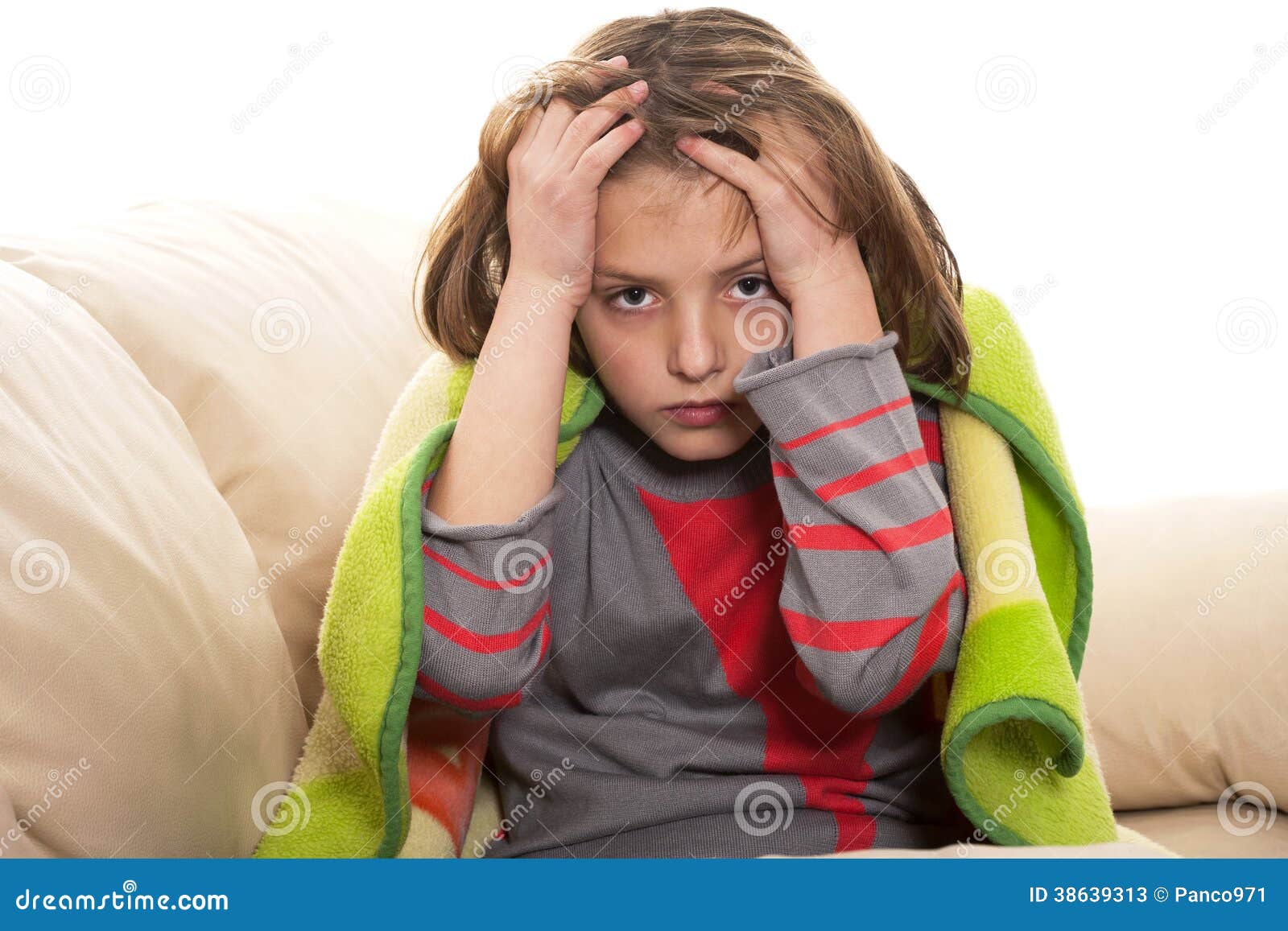 Child headache stock image. Image of nose, cough, symptom - 38639313