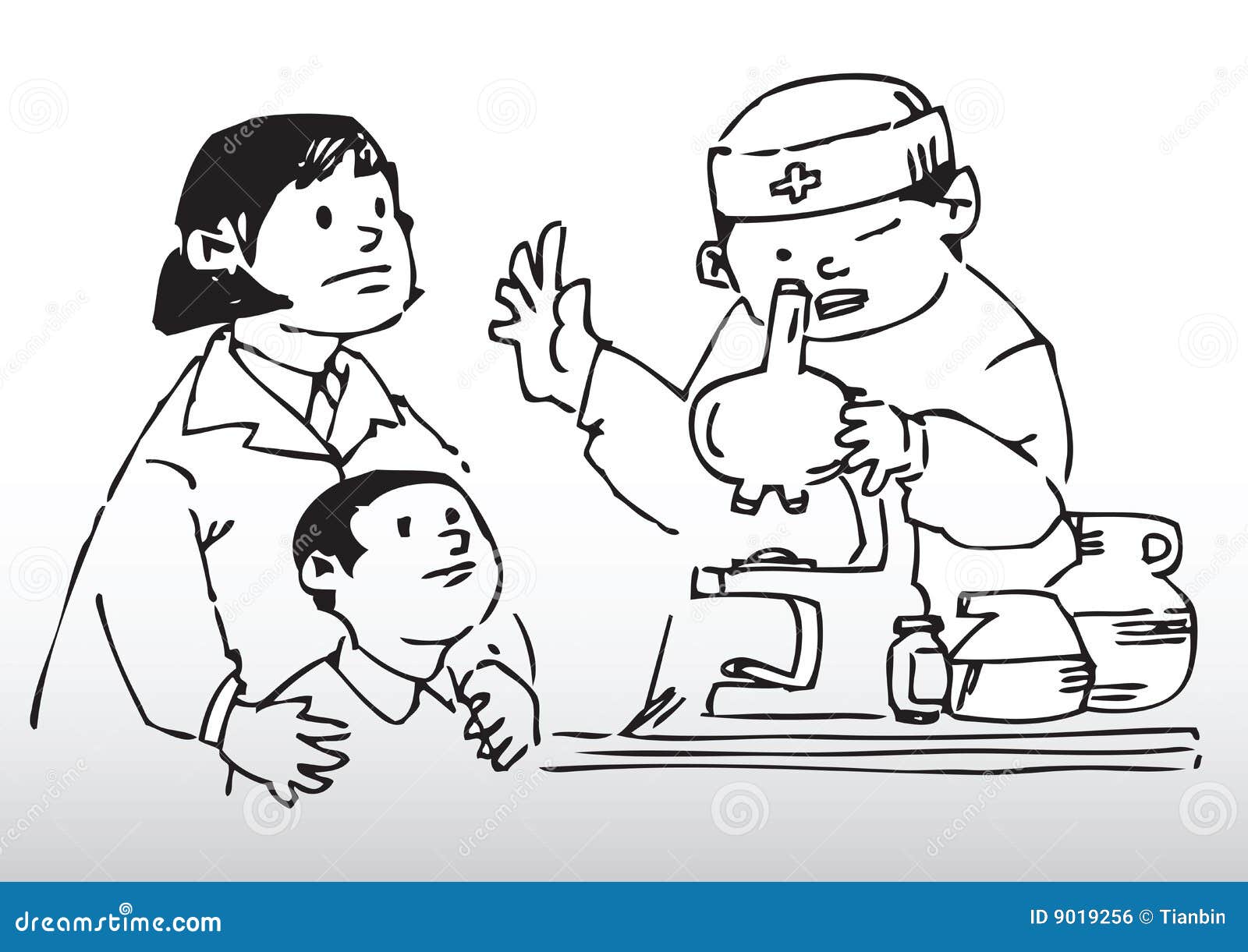 Child health checkup stock vector. Illustration of healthcare - 9019256