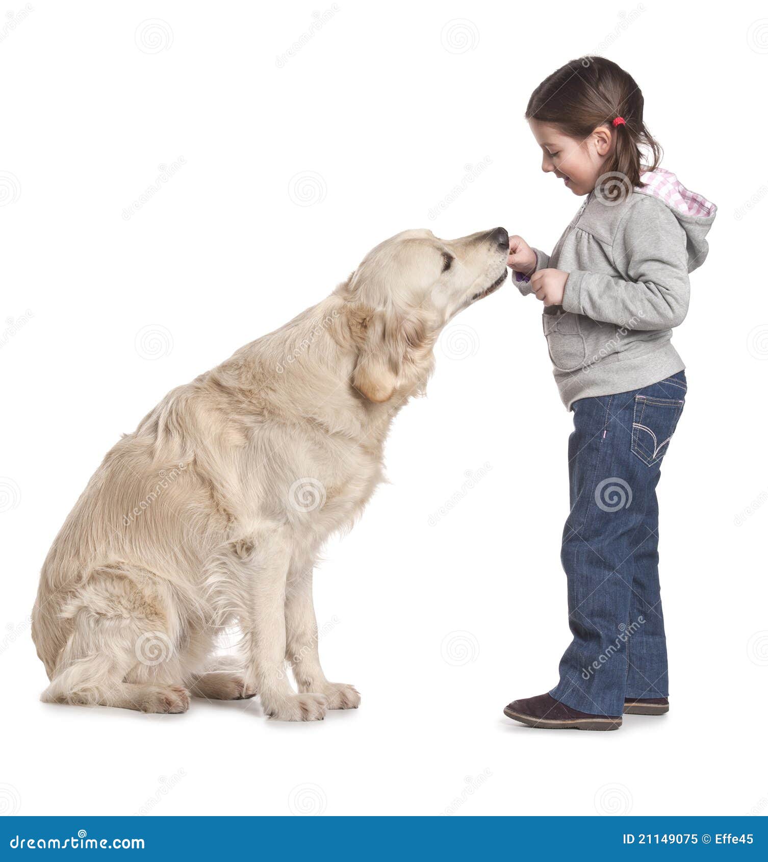 A child with her dog stock image. Image of breed, friendship - 21149075