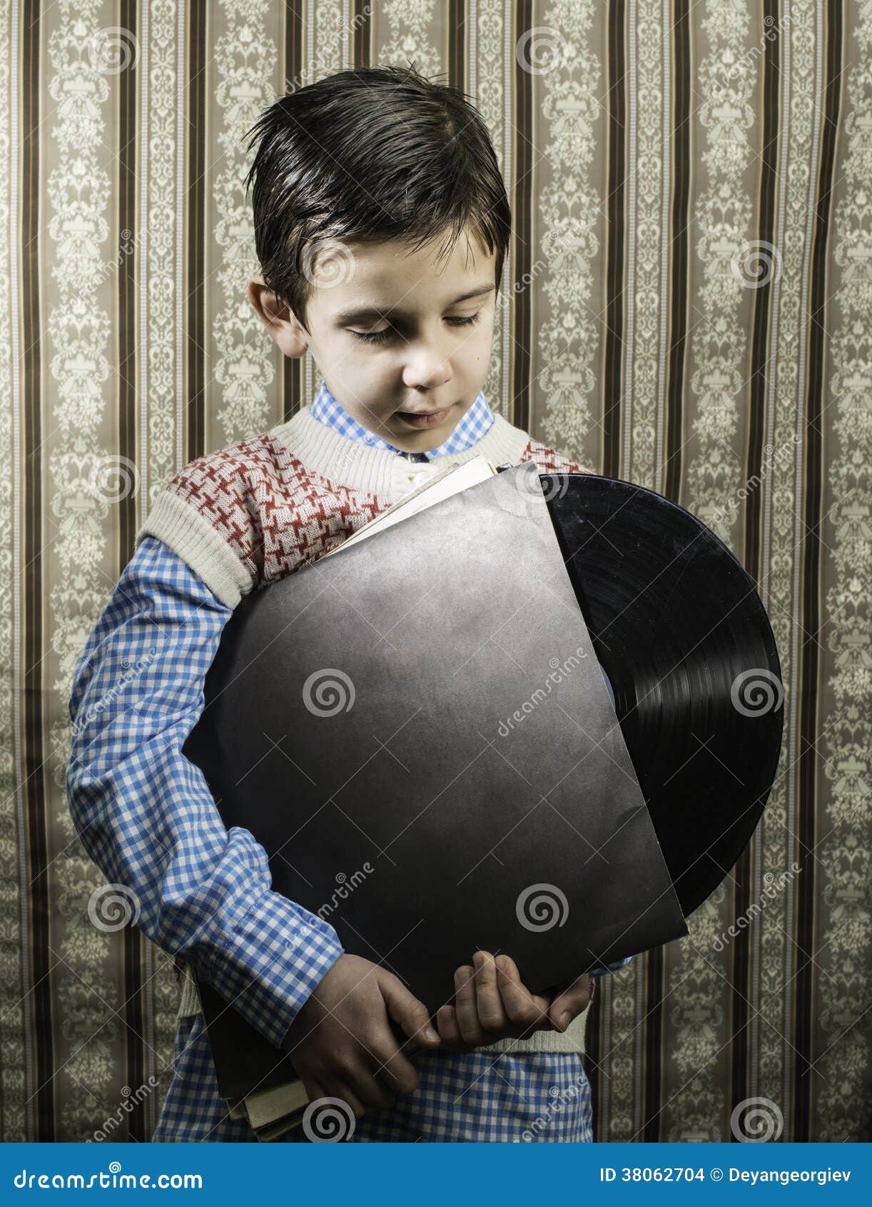 Child hold lp stock photo. Image of song, blue, record - 38062704