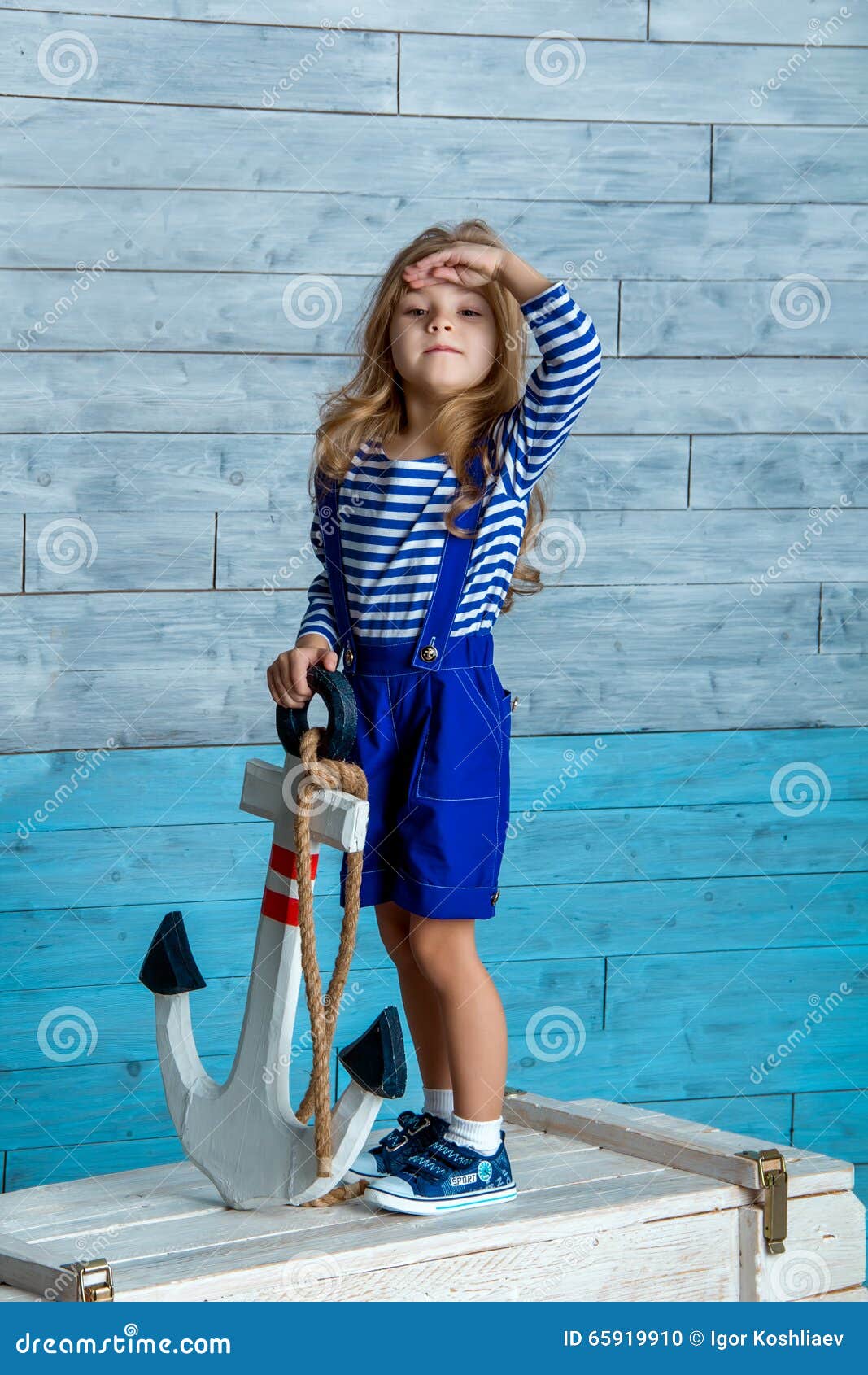 Child holding anchor stock photo. Image of locker, anchor - 65919910