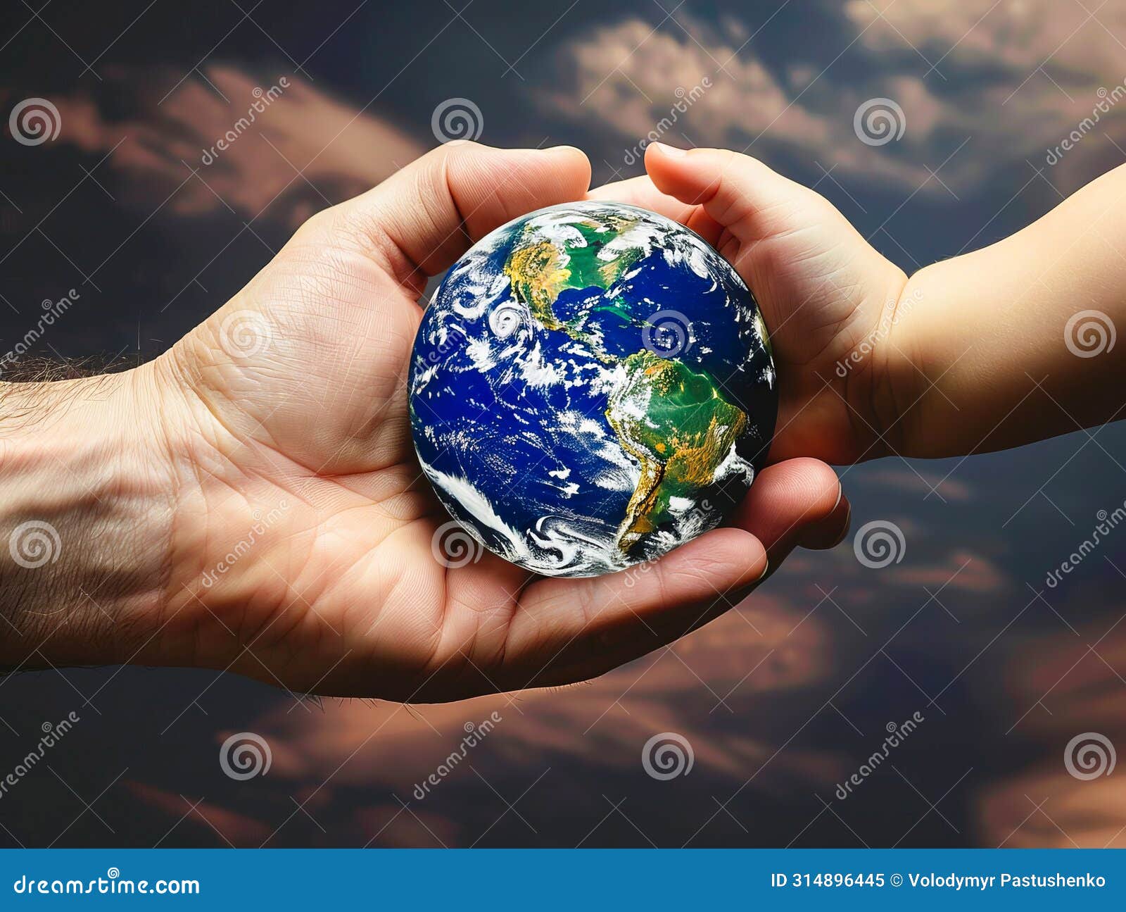 A Child Holding a Globe in His Hands Stock Image - Image of person ...