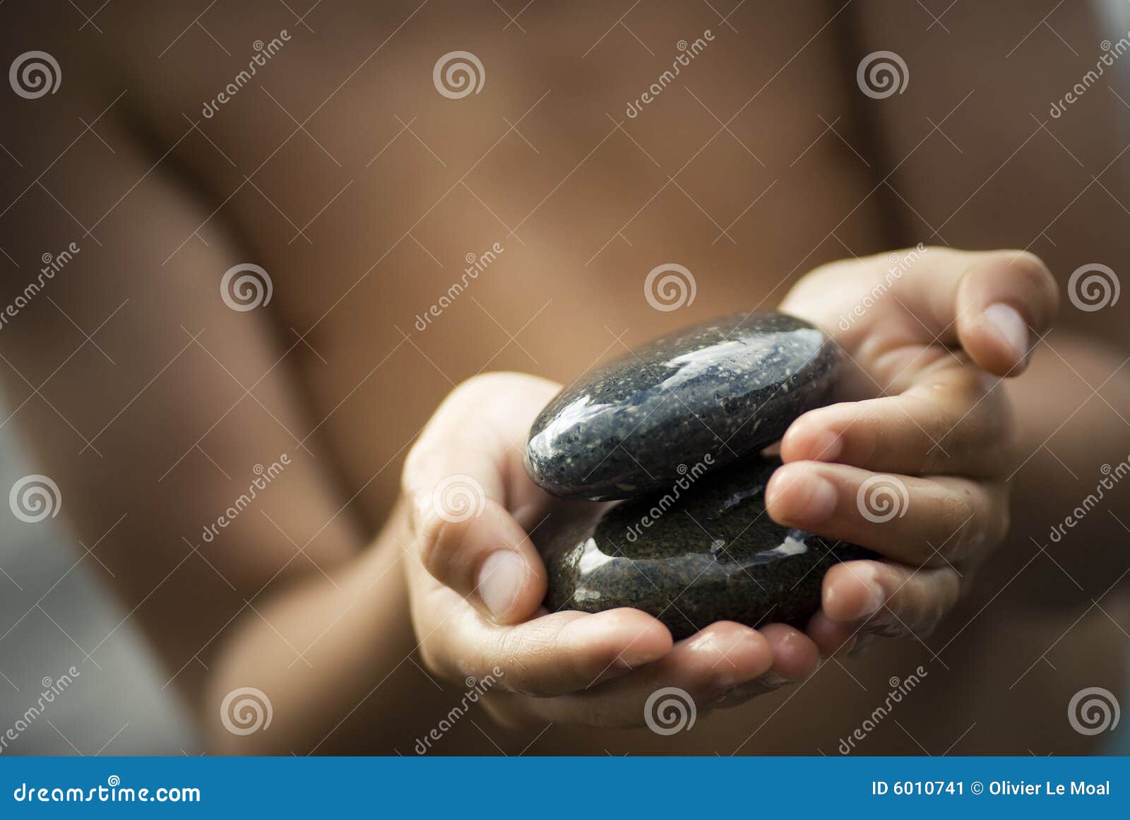 Child holding pebbles stock image. Image of creation, careful - 6010741