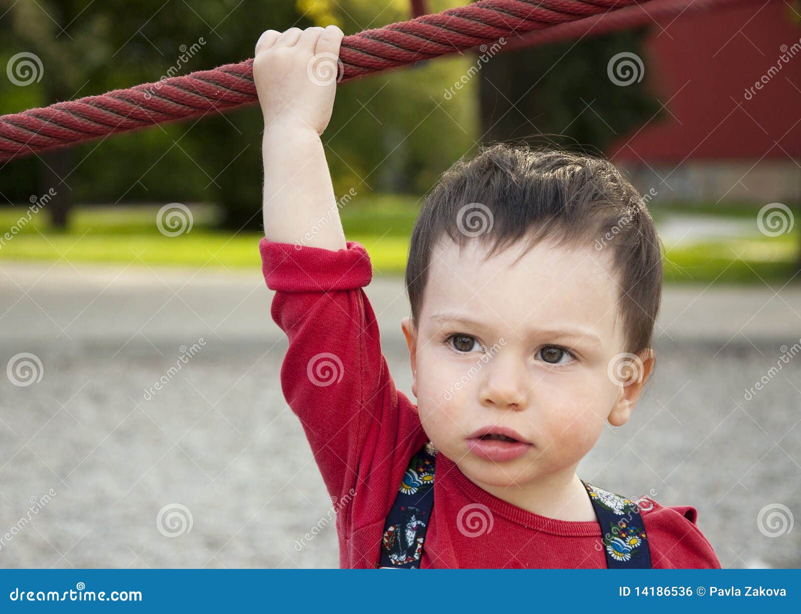 Child holding a rope stock photo. Image of happy, hold - 14186536