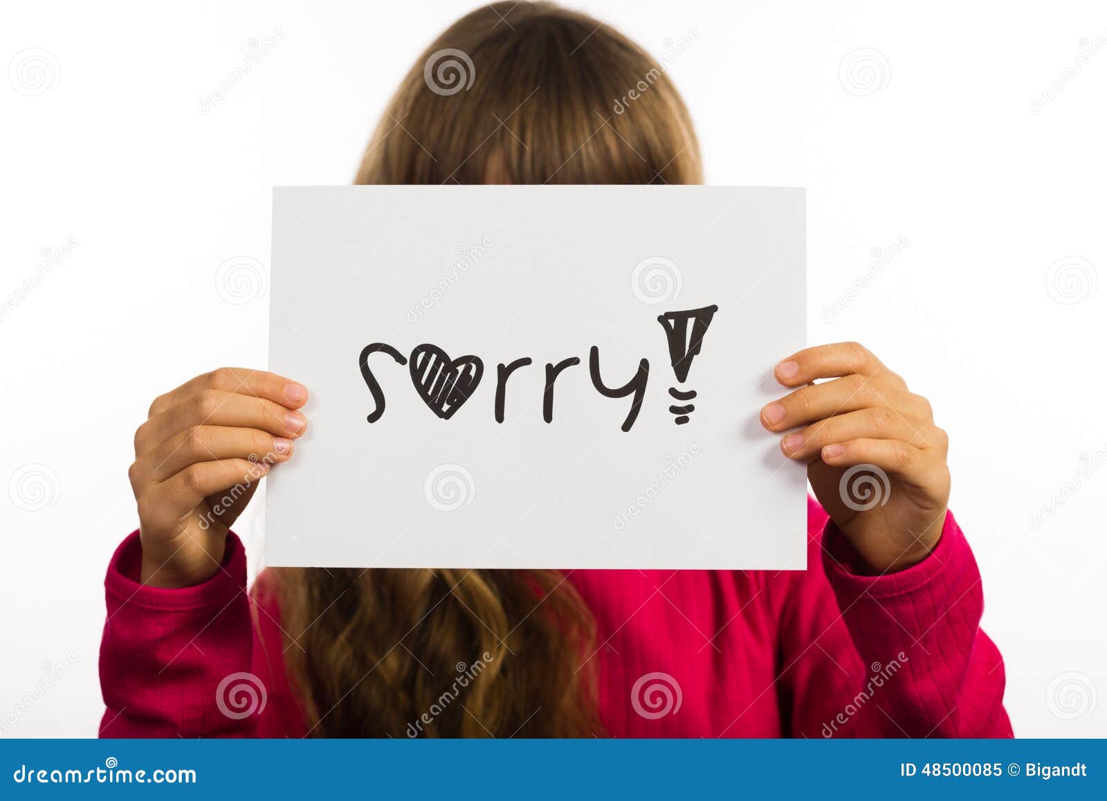 Child Holding Sorry Sign Stock Photos - Free & Royalty-Free Stock ...