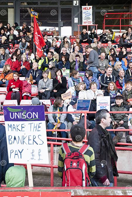 Child Holding a UNISON Placard Editorial Image - Image of march, devon ...