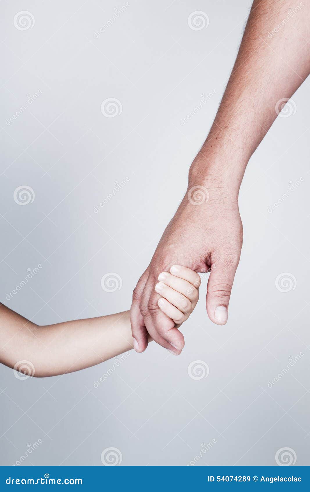 Child Holds the Hand of Father Stock Image - Image of concept, life ...
