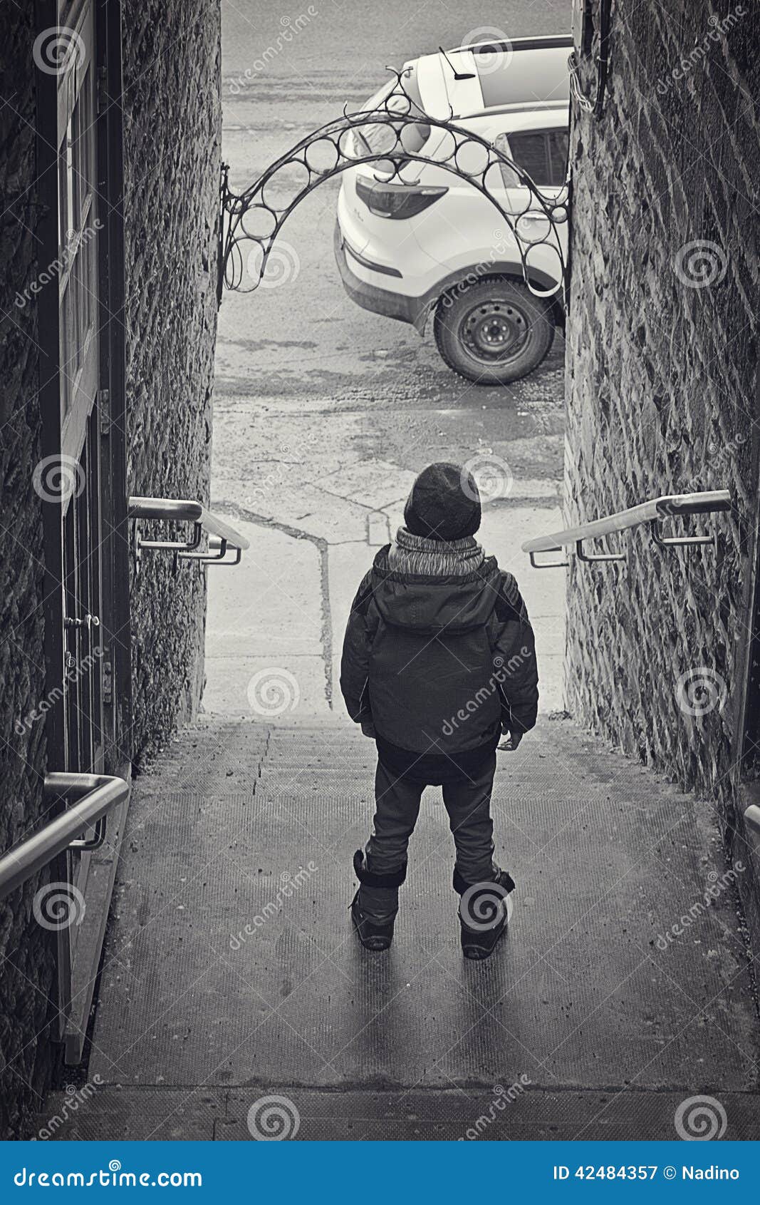 Child Home Alone stock image. Image of little, bullying - 42484357