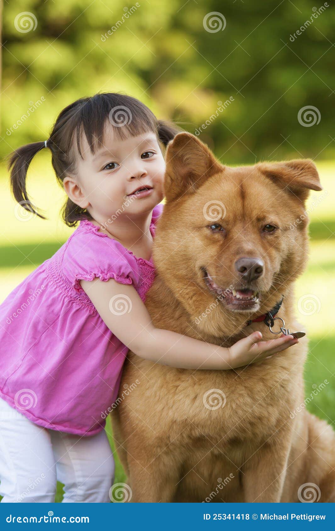 Child hugging dog stock photo. Image of mixed, pink, mutt - 25341418