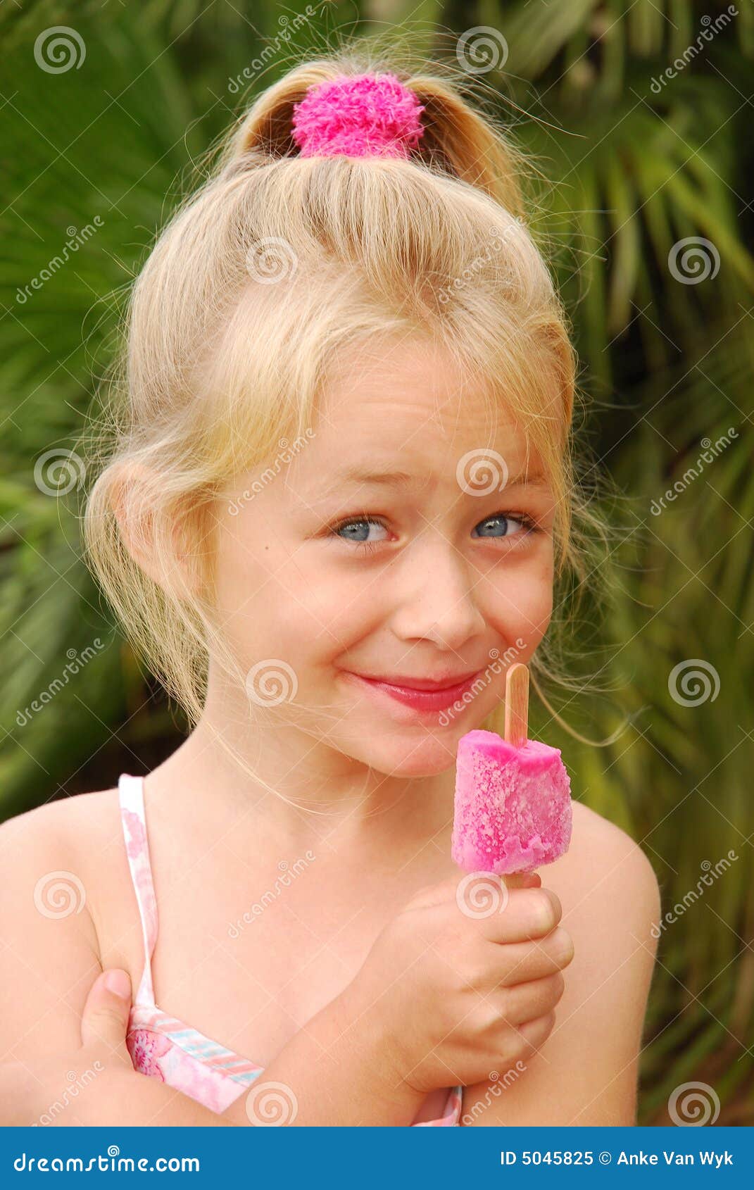 Child with ice-cream stock image. Image of expression - 5045825