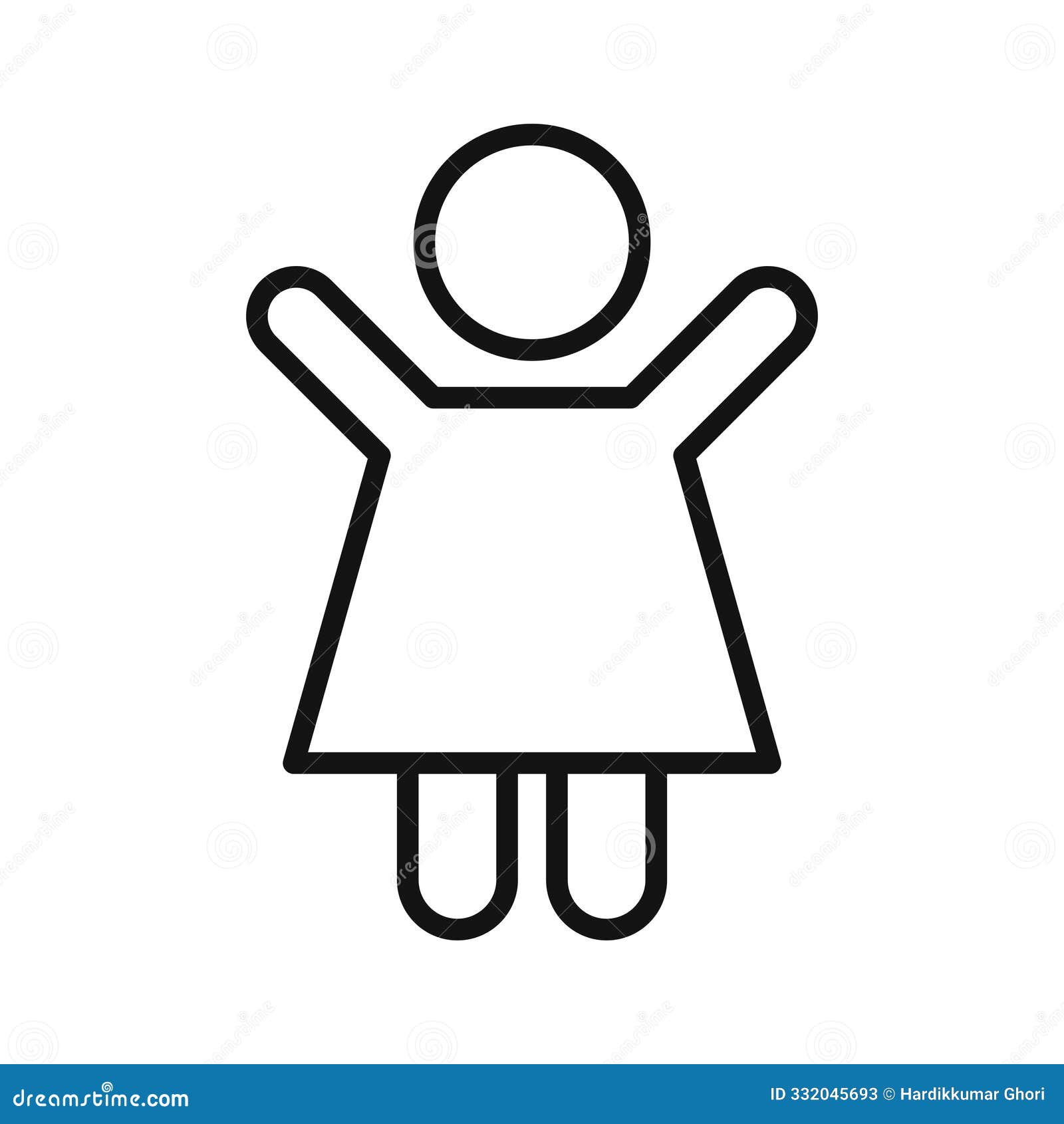 Child Icon Symbol on White Background Stock Vector - Illustration of ...