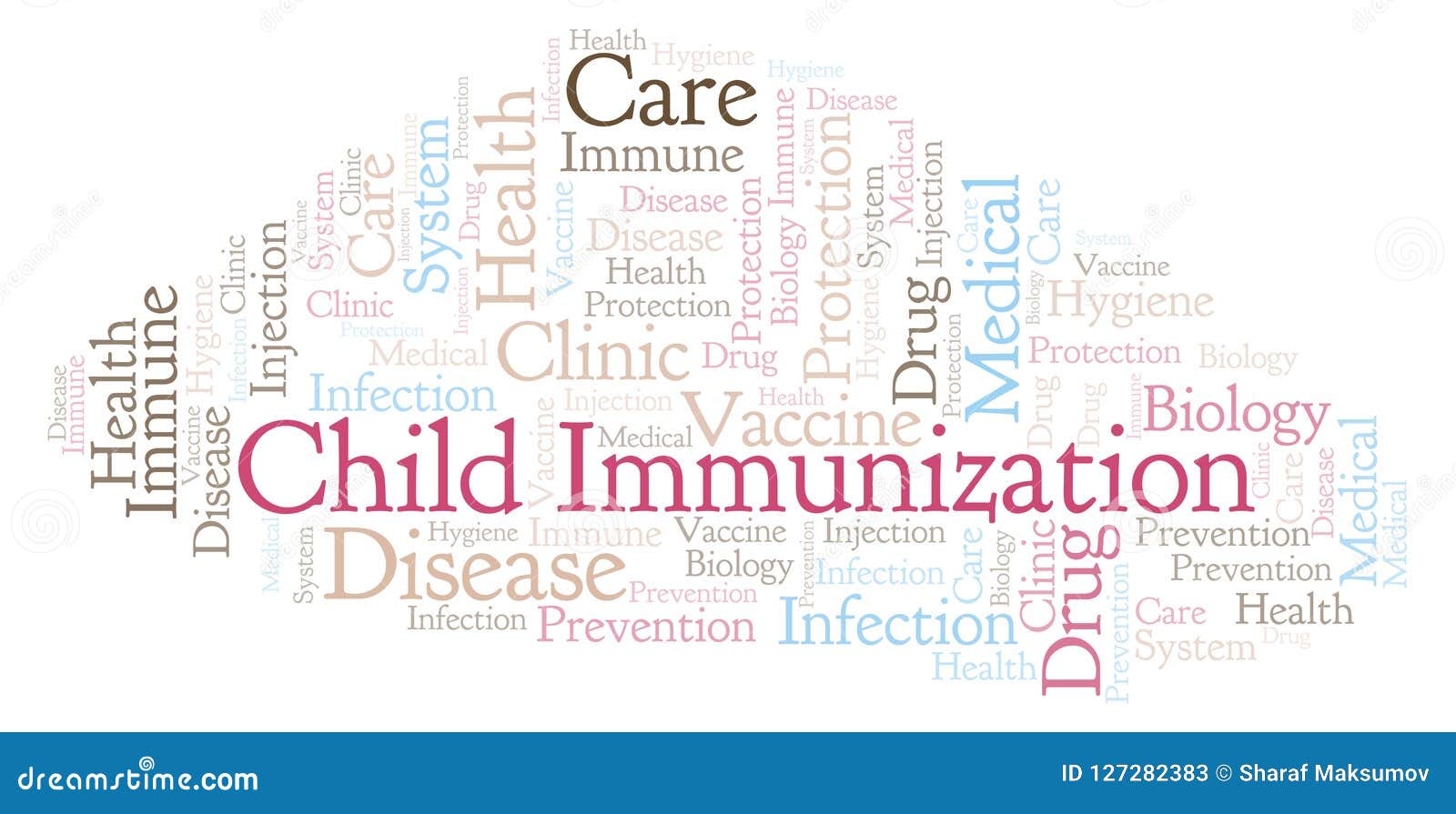 Child Immunization Word Cloud. Stock Illustration - Illustration of ...