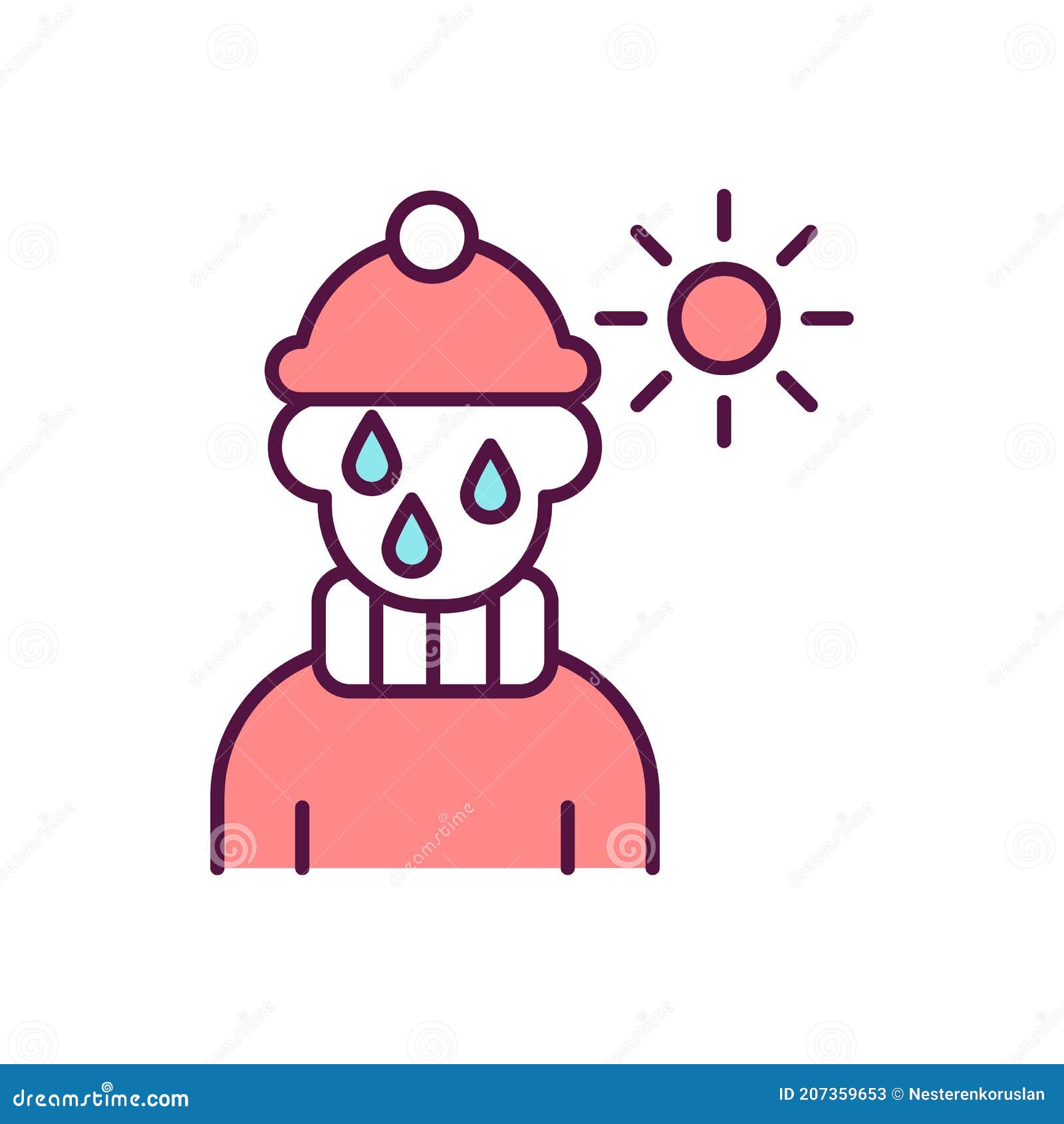 Child in Inappropriate Clothes RGB Color Icon Stock Illustration ... Child in Inappropriate Clothes RGB Color Icon Stock Illustration ...