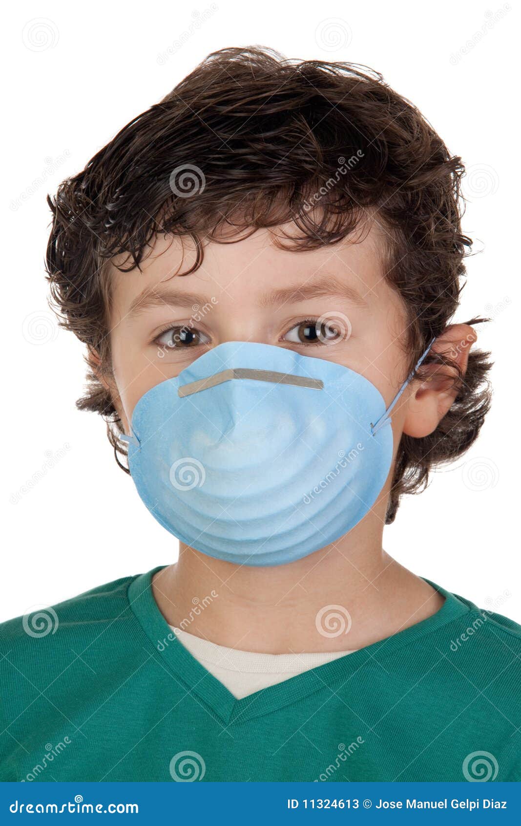 Child Infected with Influenza a Stock Image - Image of illness, looking ...