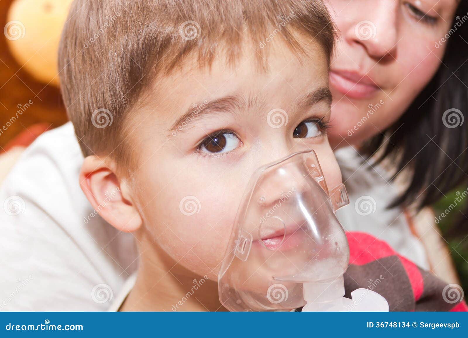 Child and inhaler stock photo. Image of caucasian, adult - 36748134