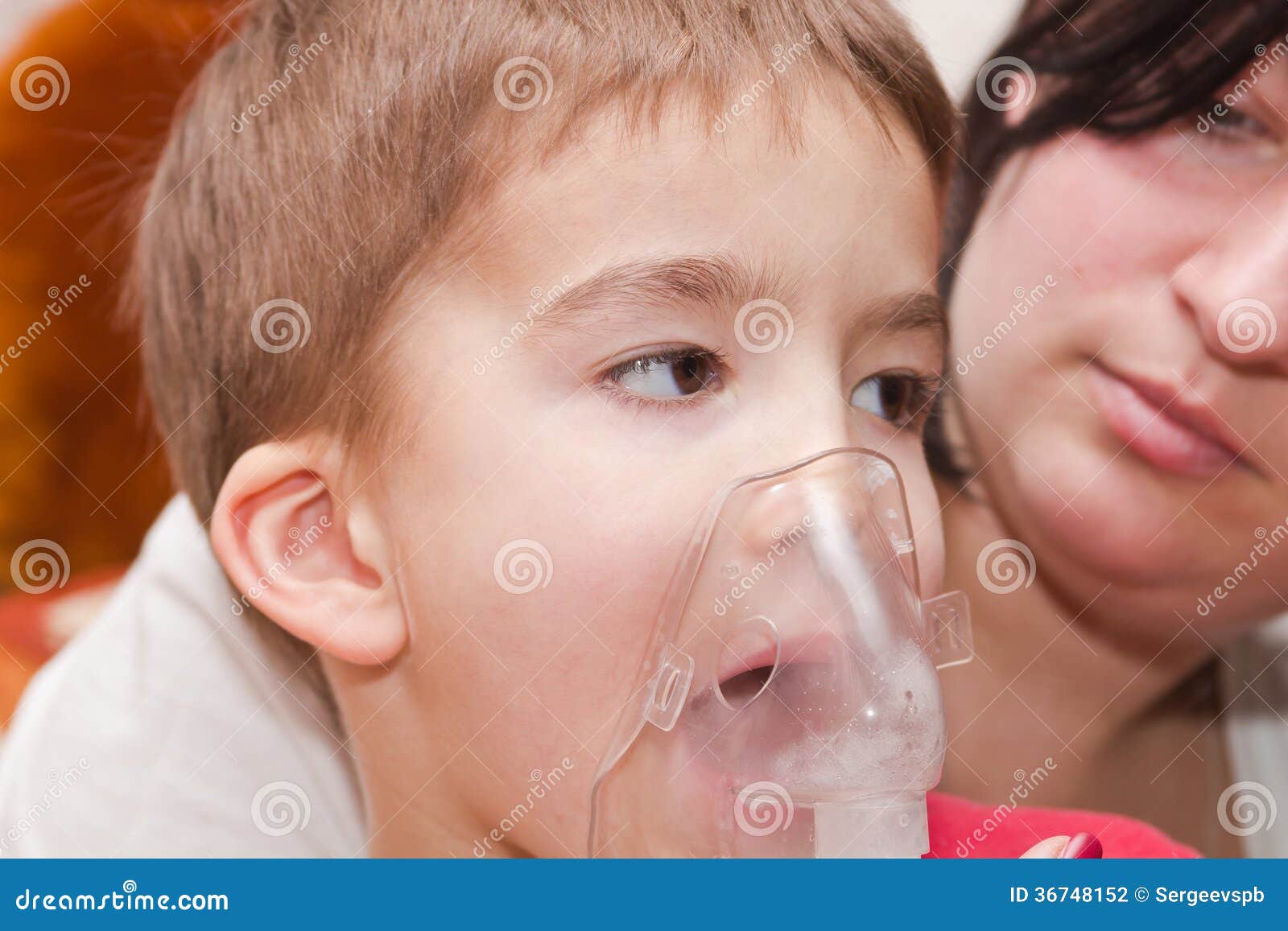 Child and inhaler stock photo. Image of health, equipment - 36748152