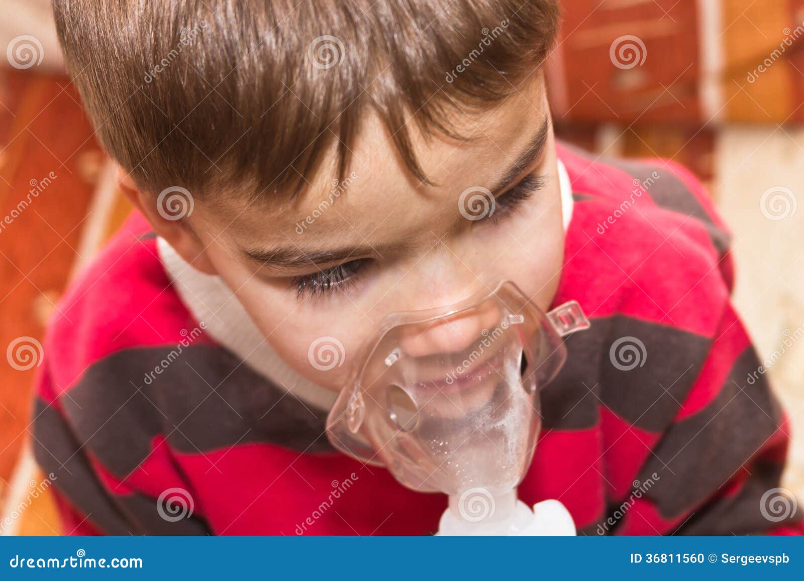 Child and inhaler stock photo. Image of closeup, equipment - 36811560