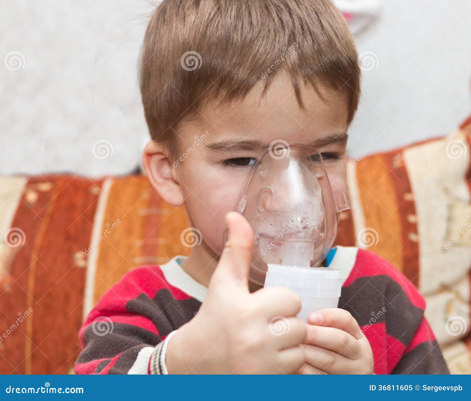 Child and inhaler stock image. Image of human, care, breathing - 36811605