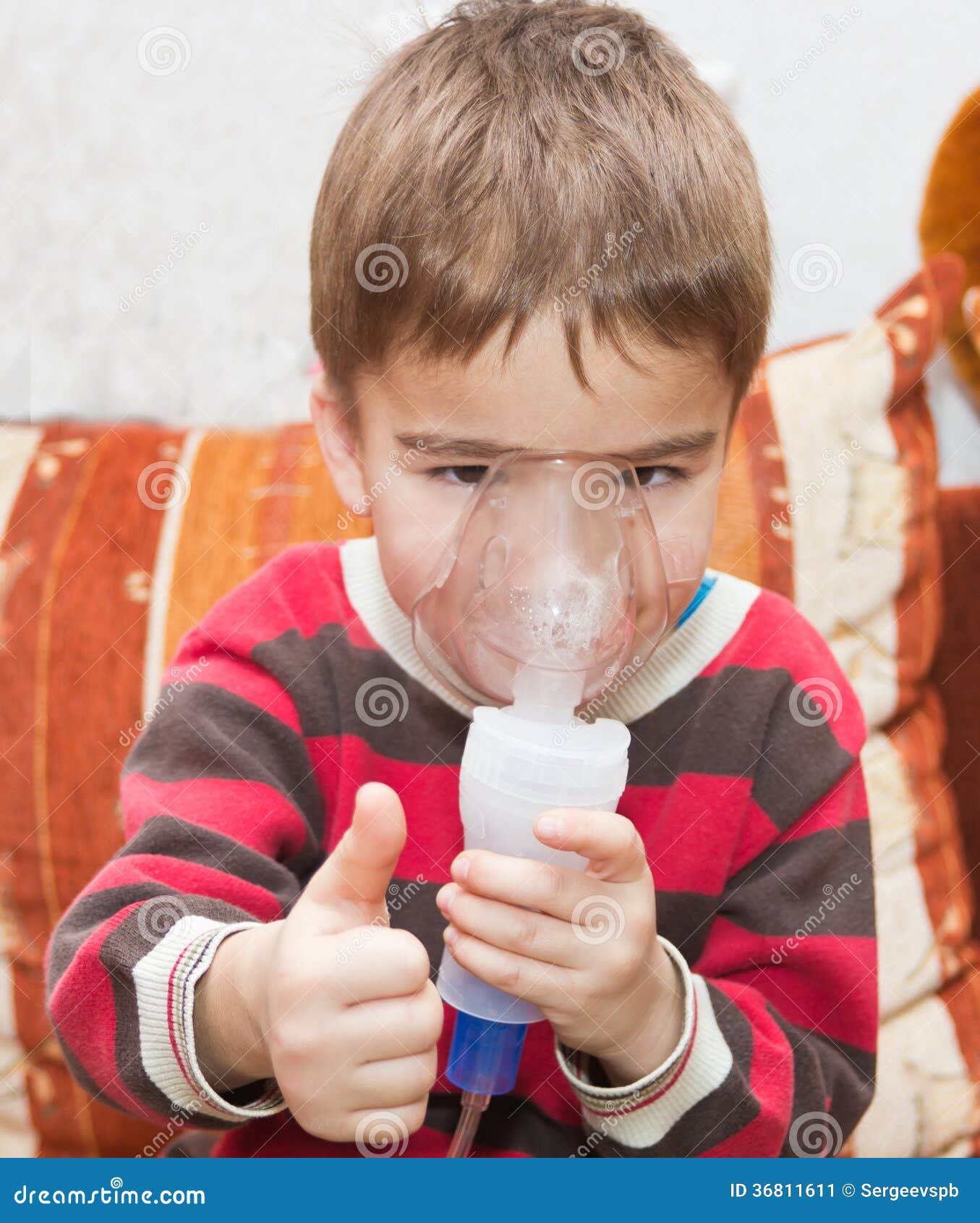Child and inhaler stock image. Image of brown, embracing - 36811611