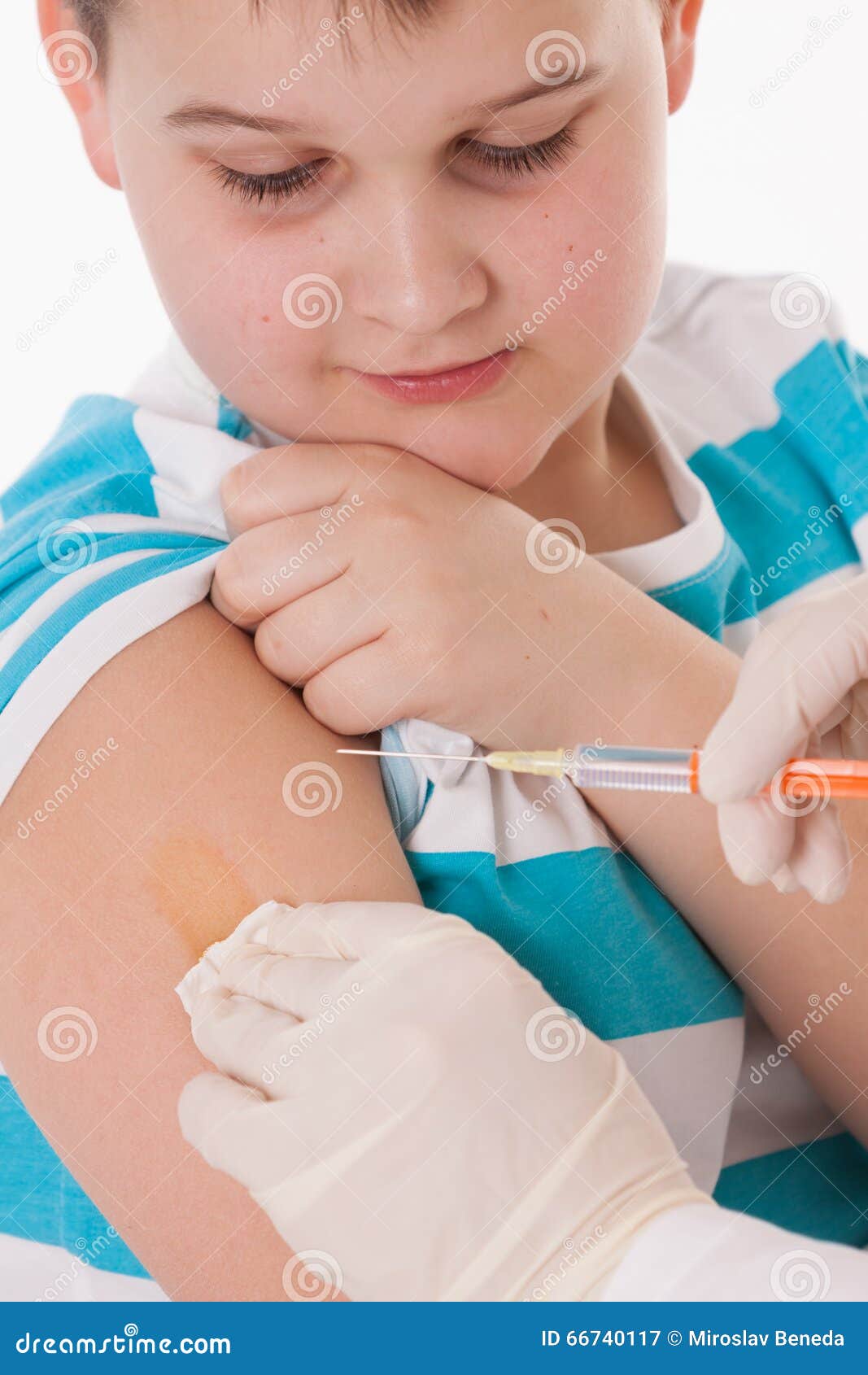 Child with injection stock image. Image of medical, child - 66740117