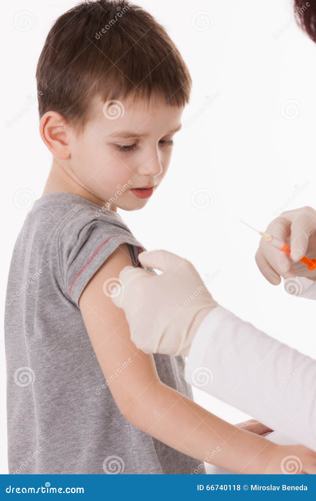 Child with injection stock photo. Image of medication - 66740118