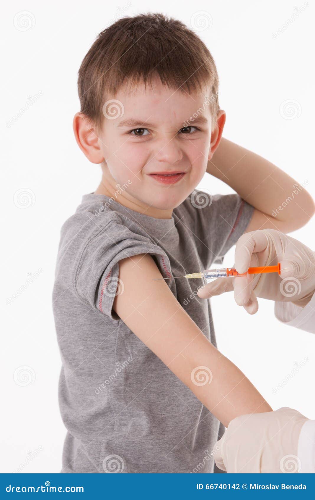 Child with injection stock photo. Image of infection - 66740142
