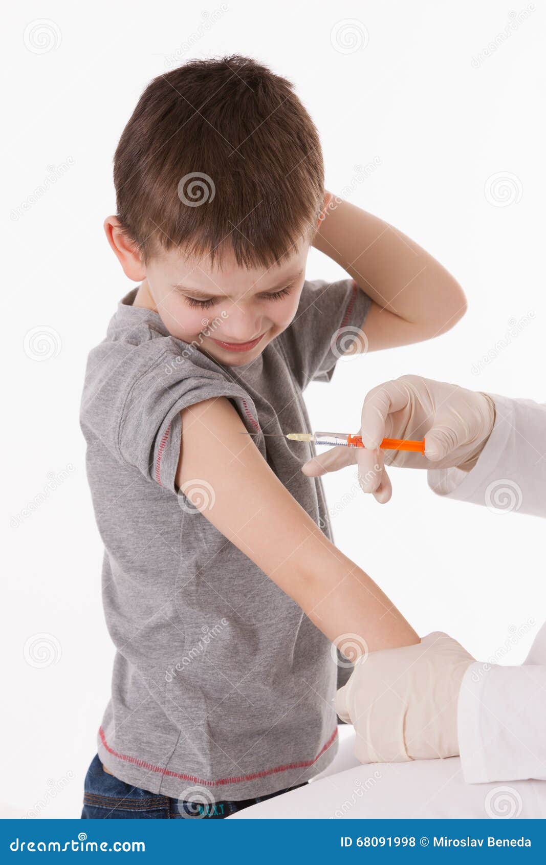 Child with injection stock photo. Image of nurse, doctor - 68091998