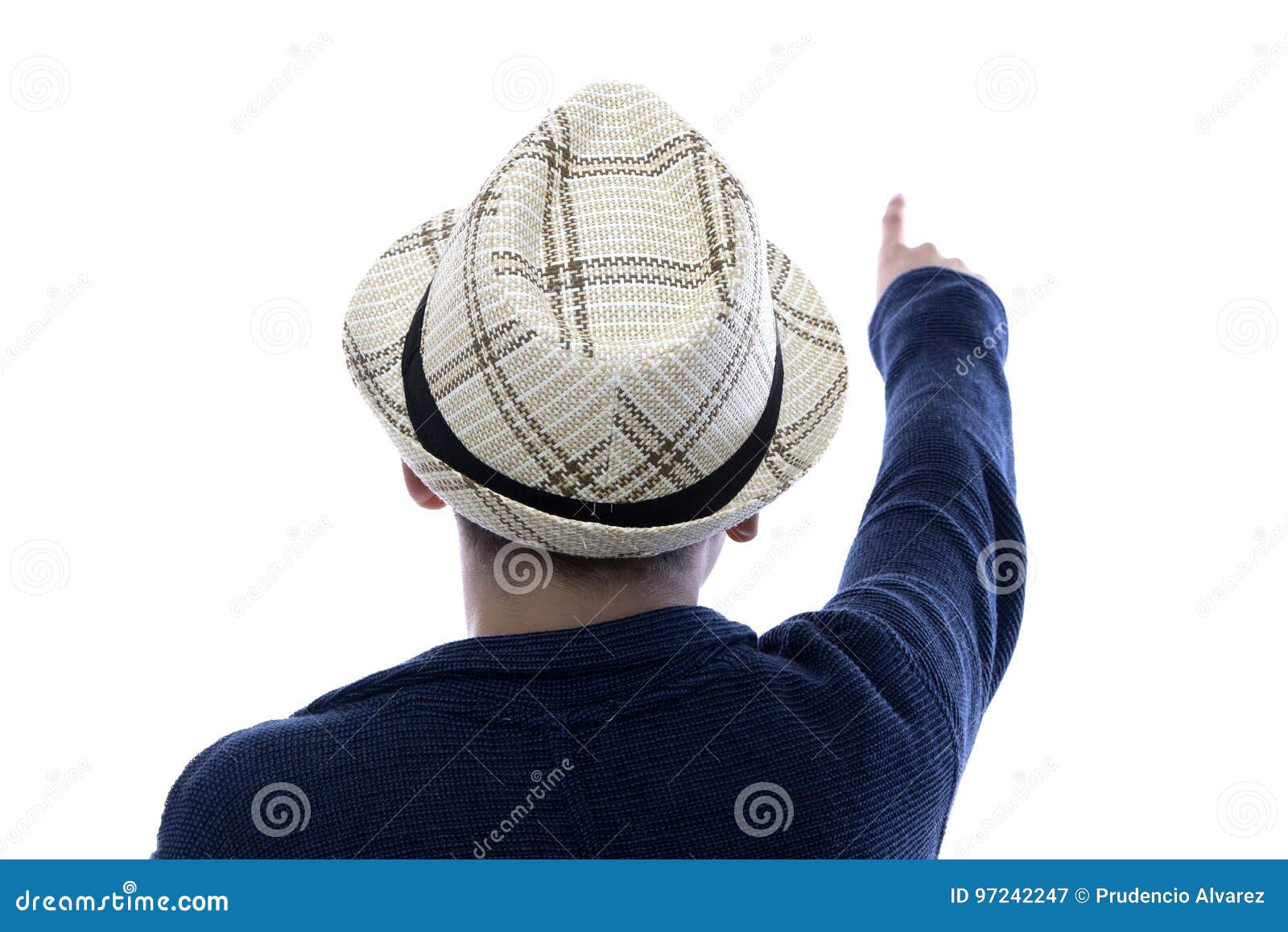 Child on its back pointing stock image. Image of address - 97242247