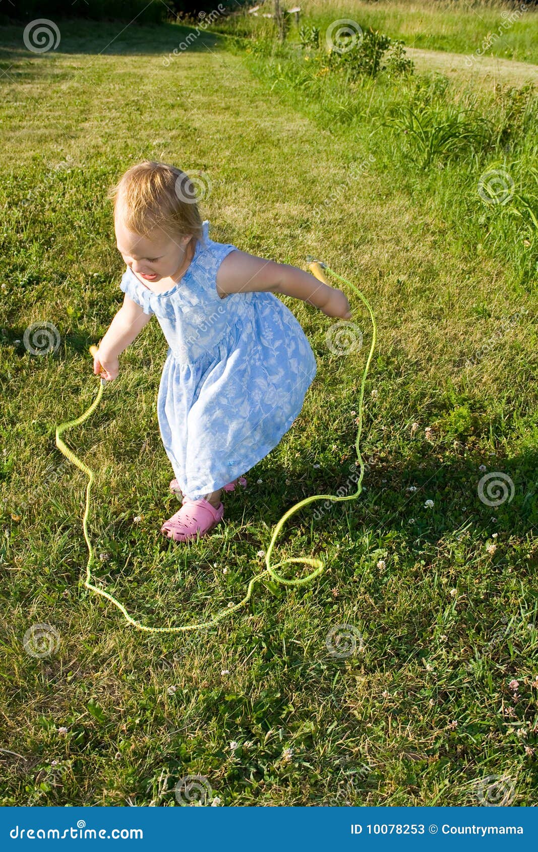 Child jump rope. stock image. Image of smiling, jump - 10078253