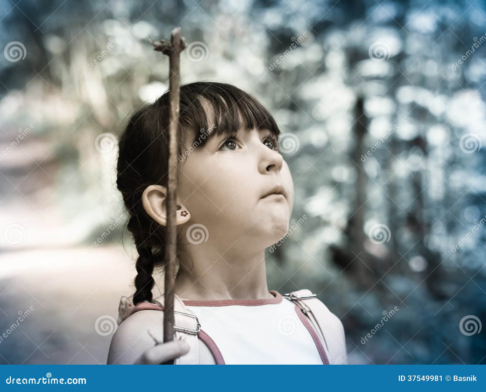 Child in the jungle stock image. Image of healthy, girl - 37549981